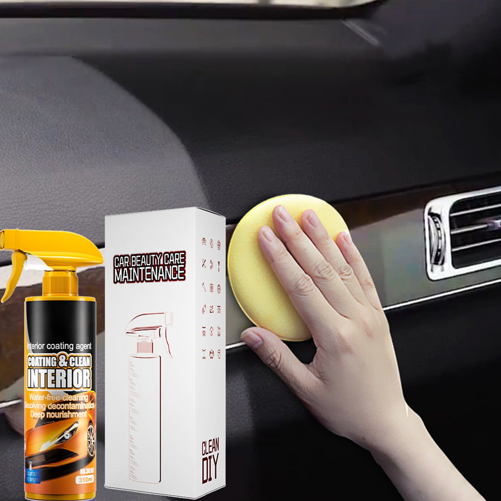 Qaailabf Automotive Interior Coating & Refurbishment Agent, Leather ...