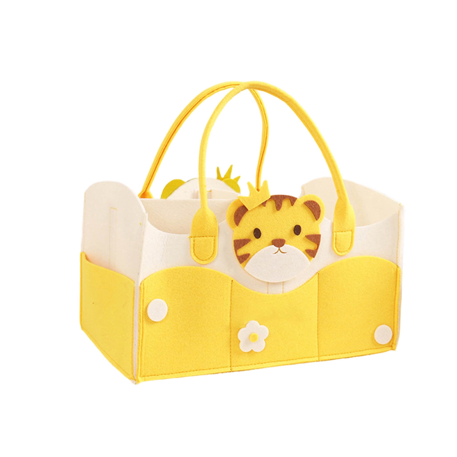 Qaailabf Baby Diaper Caddy Organizer Large Portable Nursery Storage ...