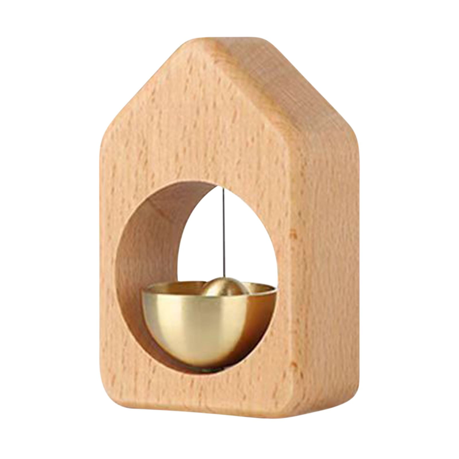 Qaailabf Brass Solid Wood Dopamine Doorbell with Magnetic Absorber, Car ...