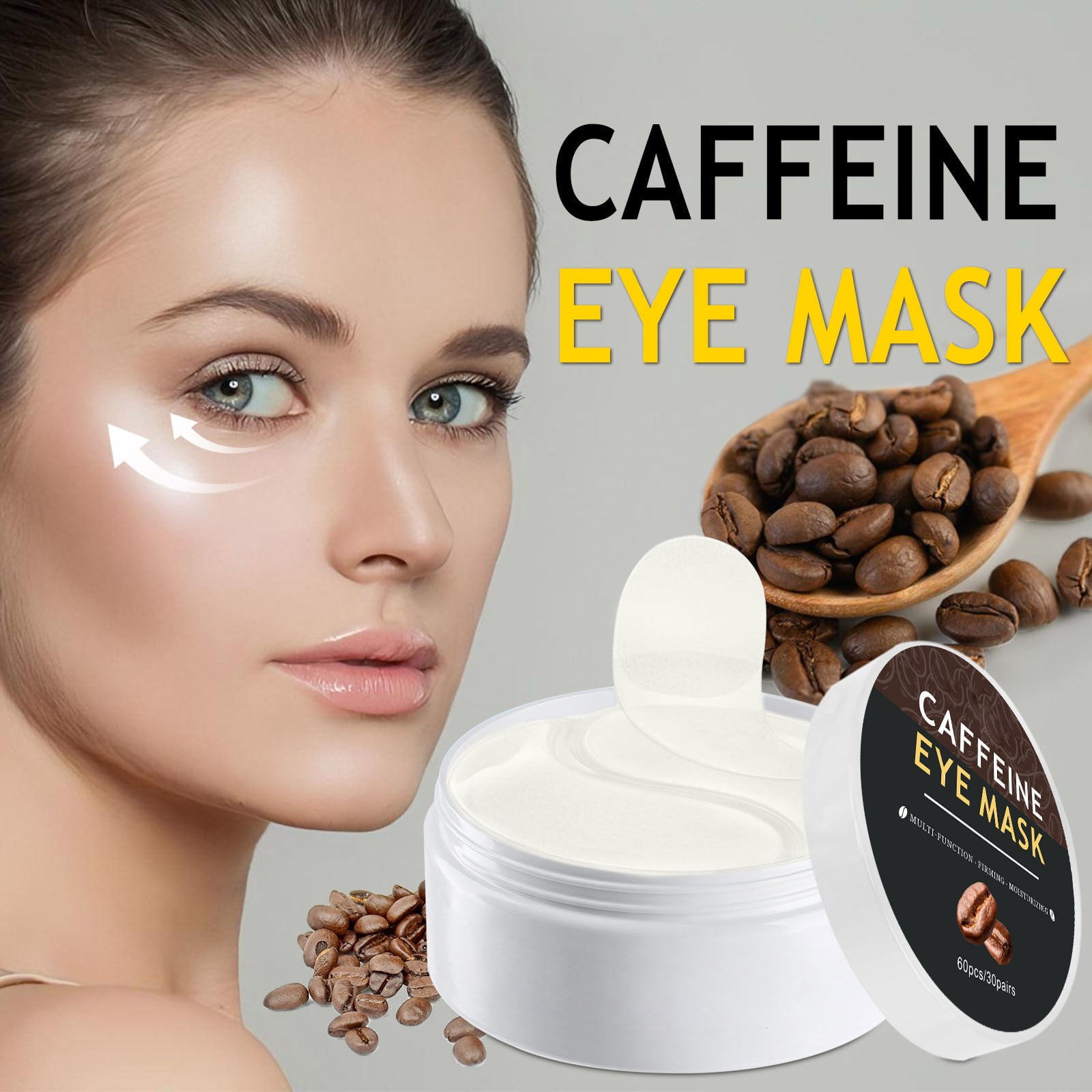 Qaailabf Caffeine Under Eye Patches Hydrating Dark Circle Treatment ...