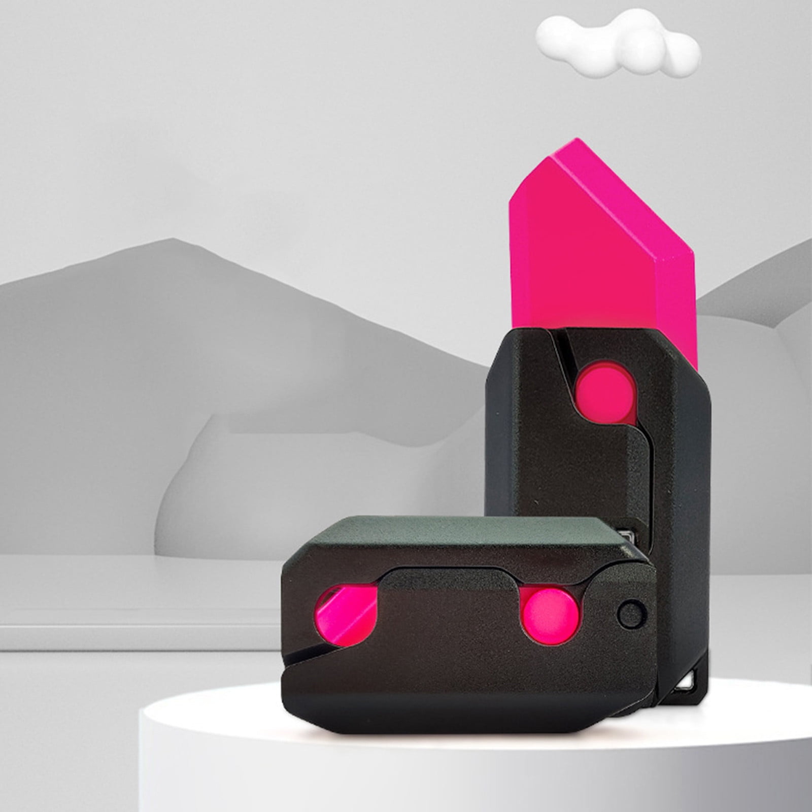 Qaailabf Carrot-Shaped Gravity Fidget Knife Toy, Pocket-Size Plastic ...