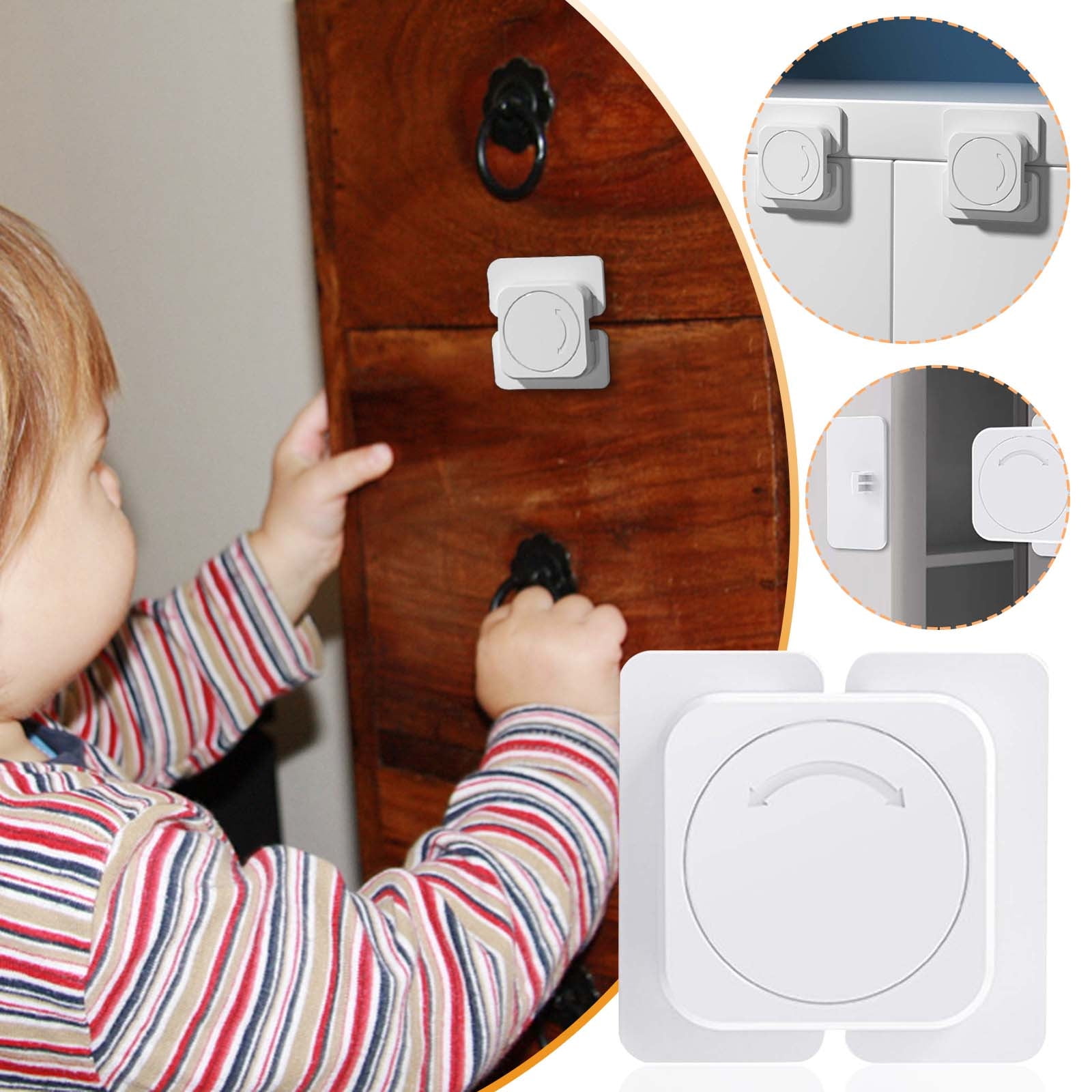 Qaailabf Children's Safety Lock Set - Multi-Purpose Baby Proofing Locks ...