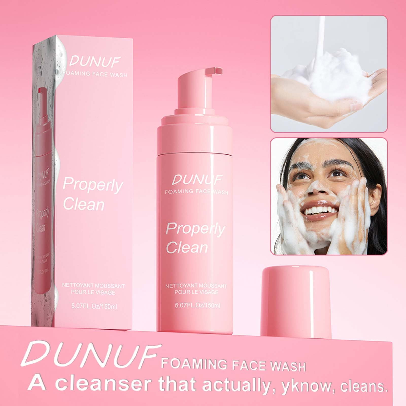 Qaailabf Clean & Delicate Foam Glycerin Hyaluronic Moisturizing Facial ...