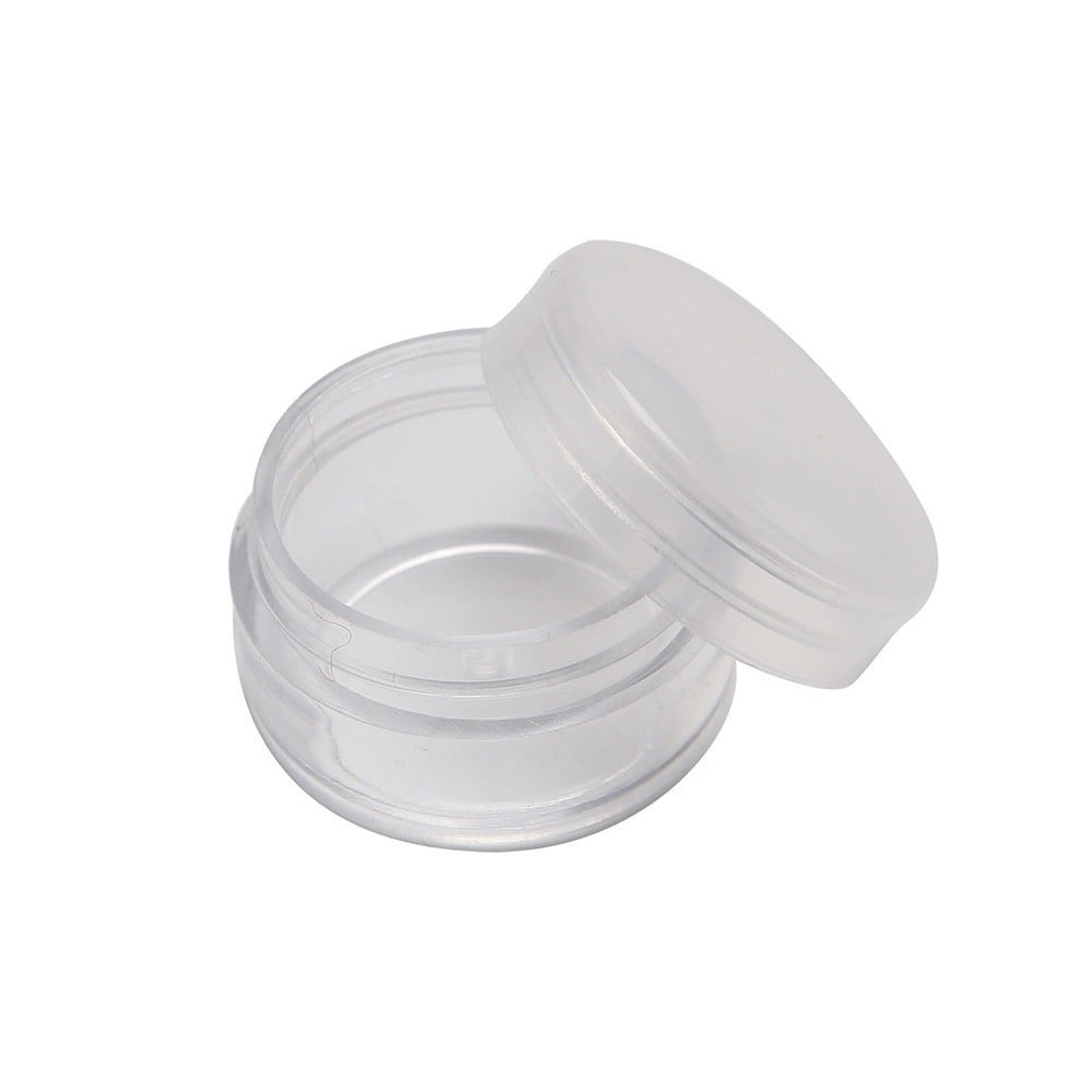 Qaailabf Clear Plastic Sample Container Jars | 5ml Makeup Cosmetic ...