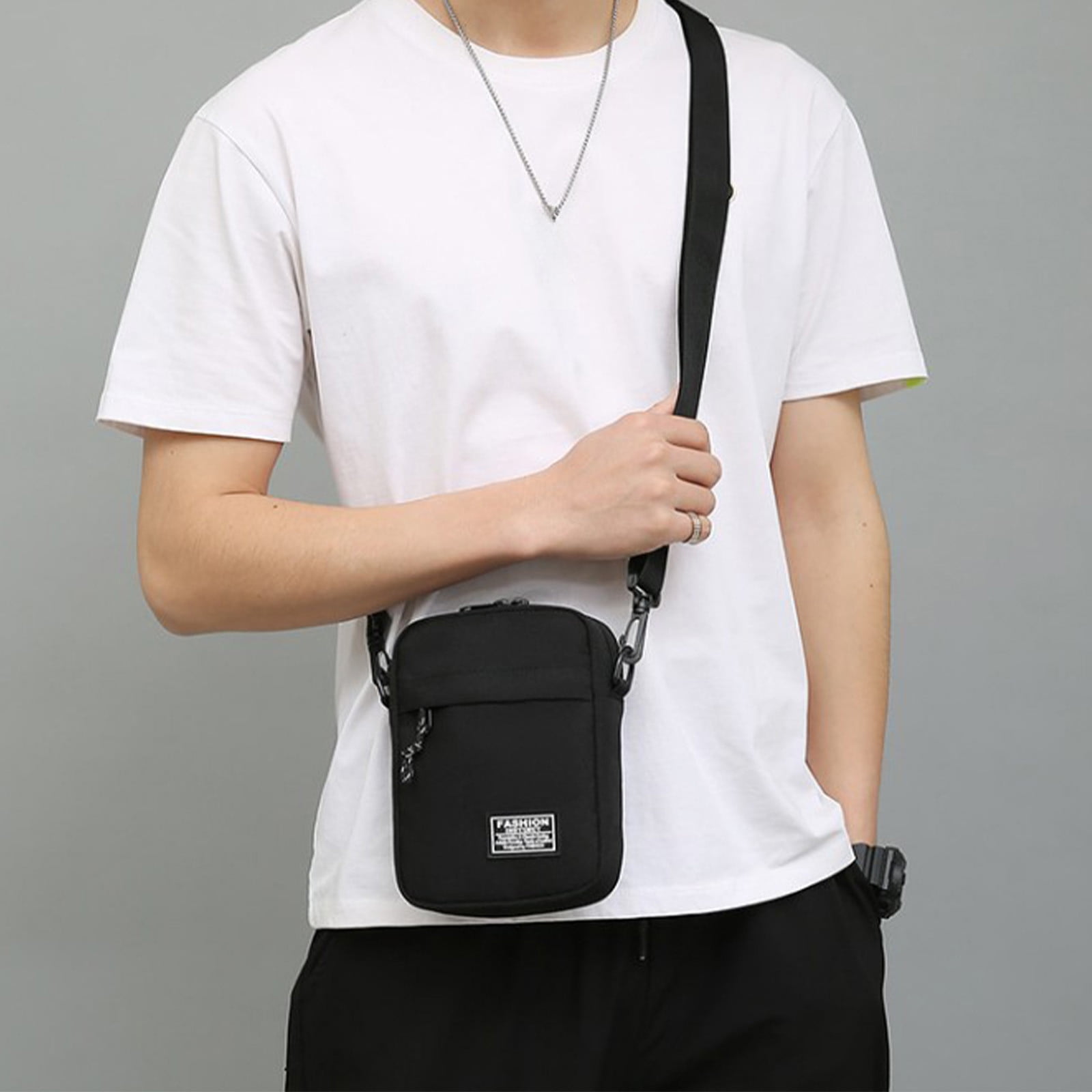 Qaailabf Compact Water-Resistant Sling Bag Crossbody Chest Pack with ...