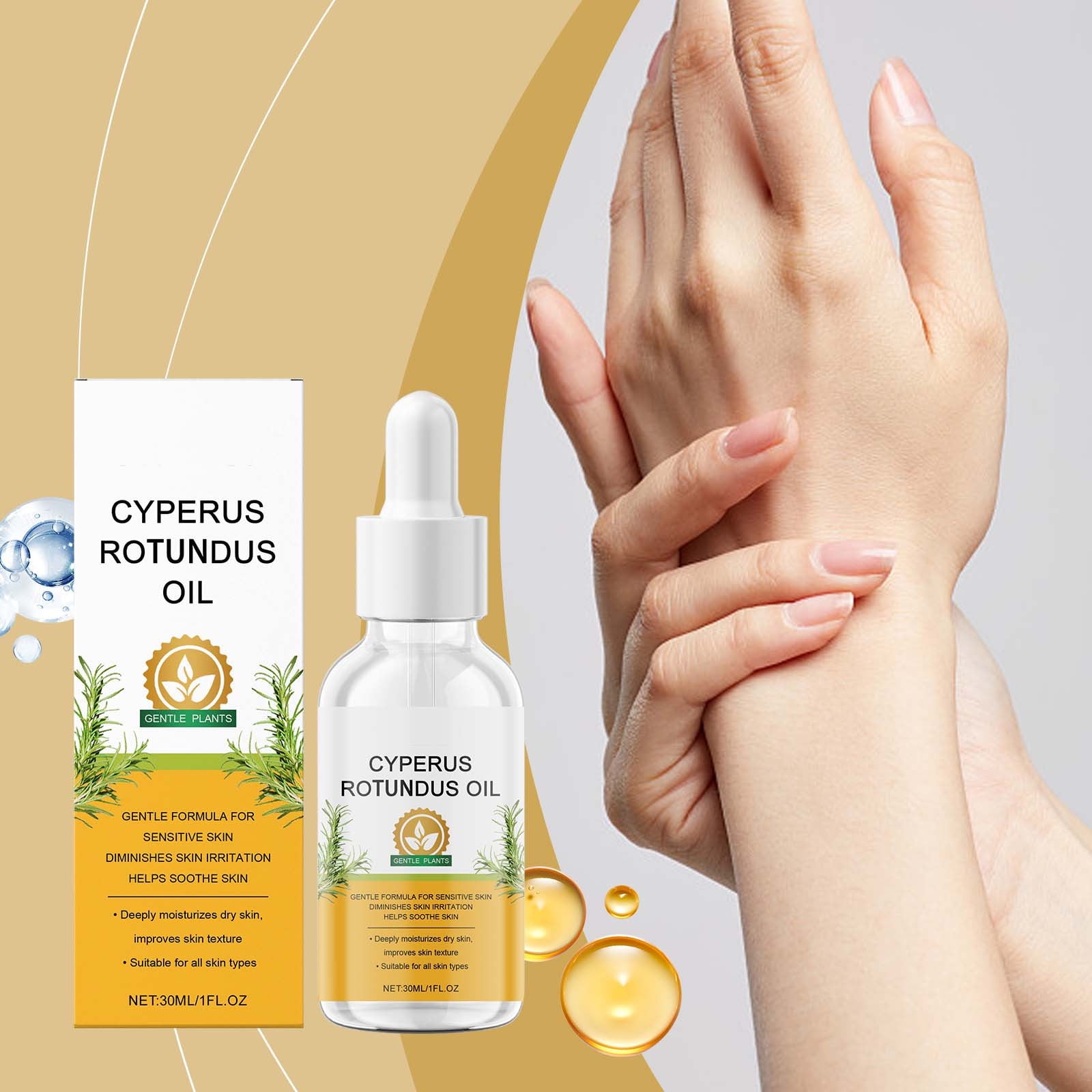 Qaailabf Cyperus Oil for Ingrown Hair Treatment 30ml - Post Shave ...