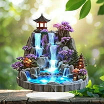 Arghm Desktop Rockery Fountains,2D Flat Design,Flowing Water,Feng Shui ...