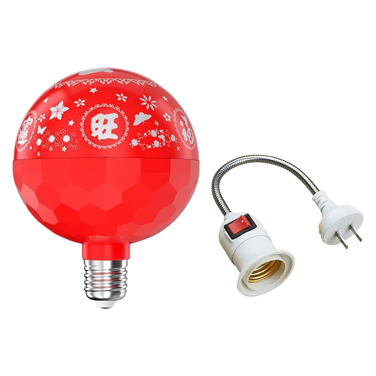 Qaailabf E27 RGB LED Rotating Stage Ball Light with Sound Activation ...