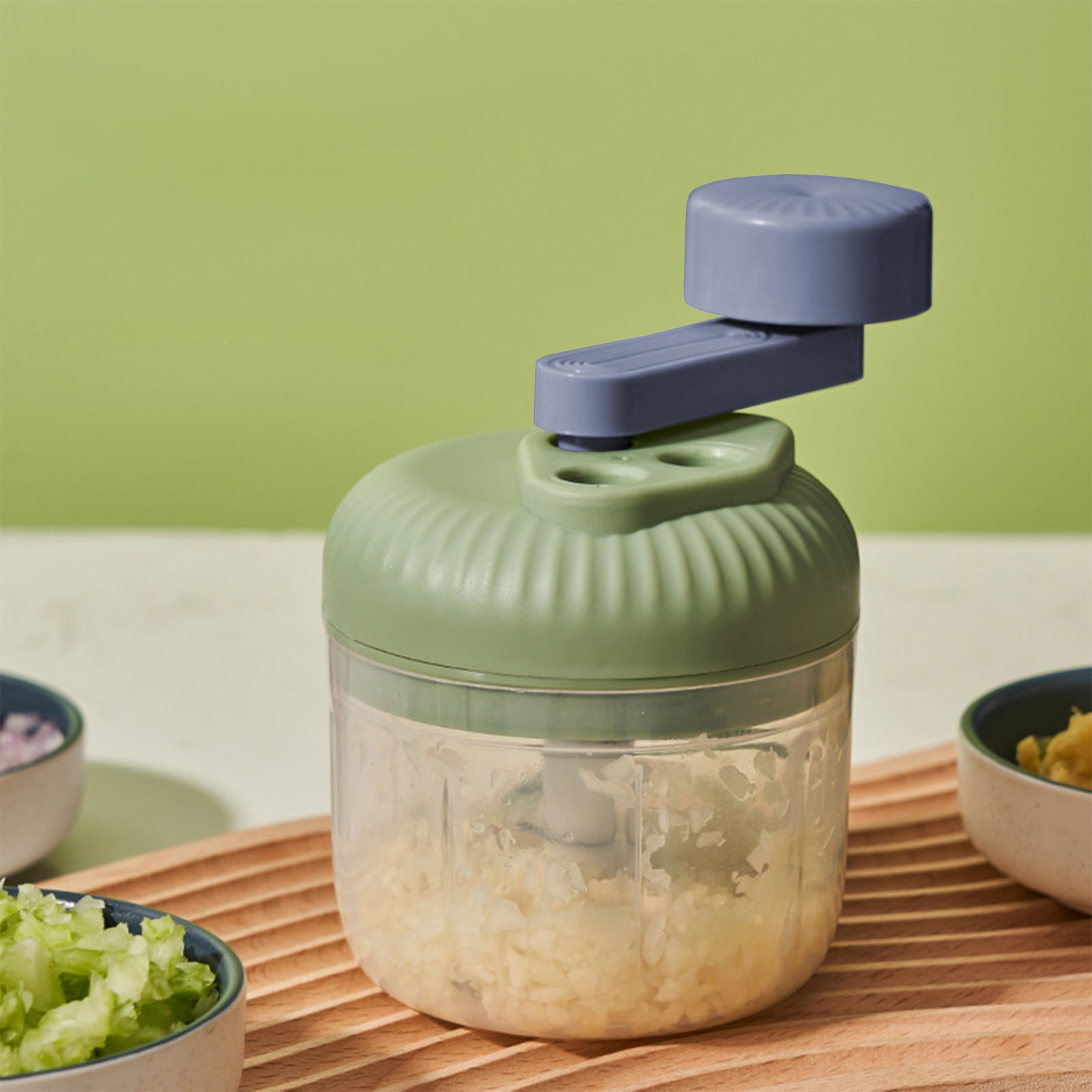 Qaailabf Handheld Food Chopper 250ml Capacity Vegetable Garlic Meat ...