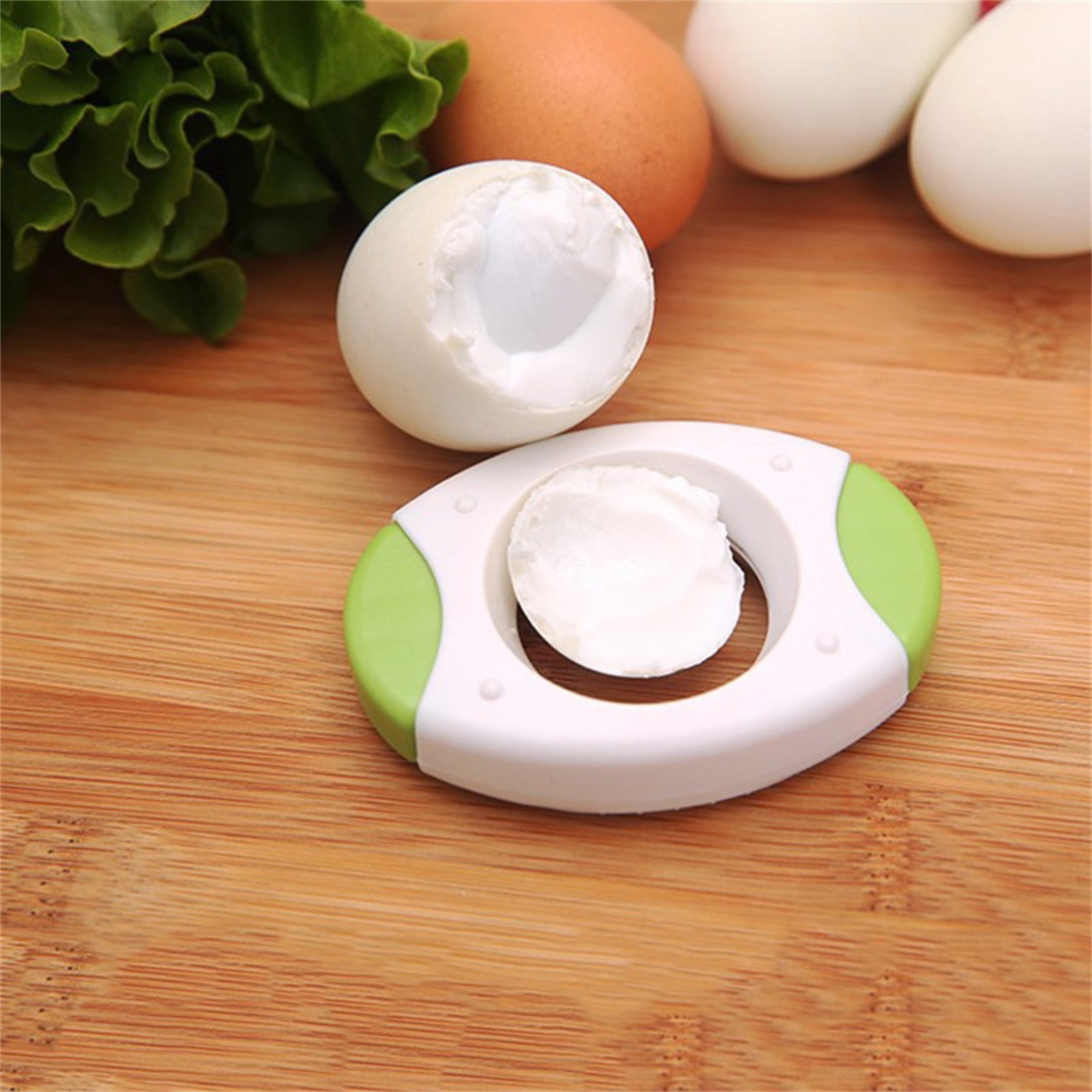 Qaailabf Egg Cracker and Hard Boiled Egg Cutter Tool Set, 2 Piece ...