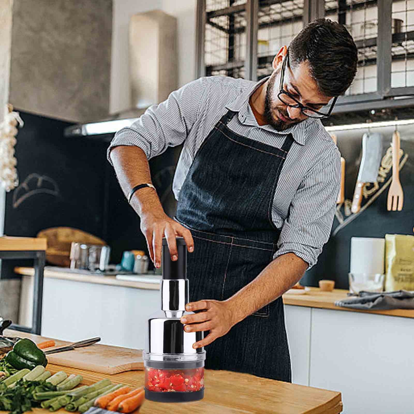 Qaailabf Electric Stainless Steel Ginger and Garlic Chopper Household ...