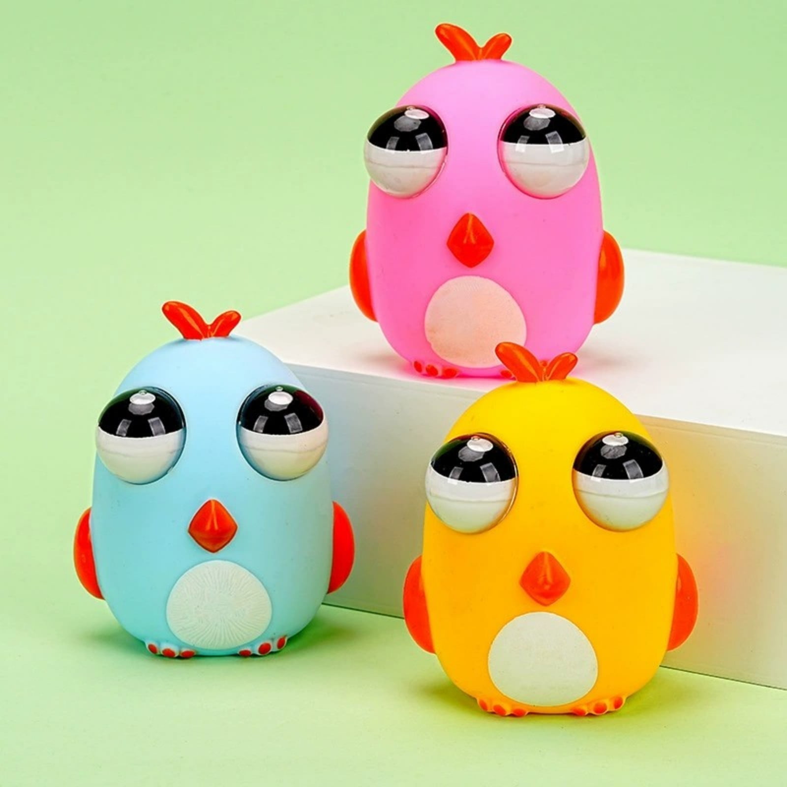 Qaailabf Exploding Eye Chicken Pinching Toy for Kids - Stress Relief ...