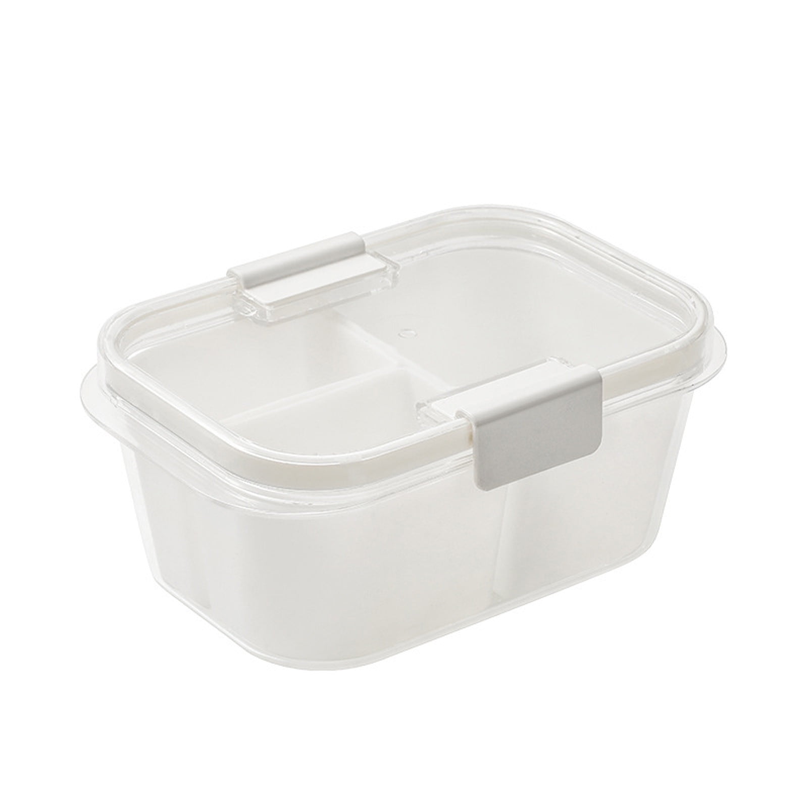 Qaailabf Food Grade Plastic Divided Snack Container Box with Lid ...