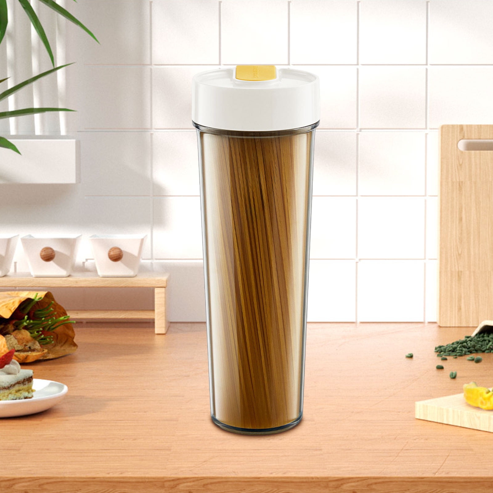 Qaailabf Food Grade Storage Box 1000ml Kitchen Spaghetti and Grain ...