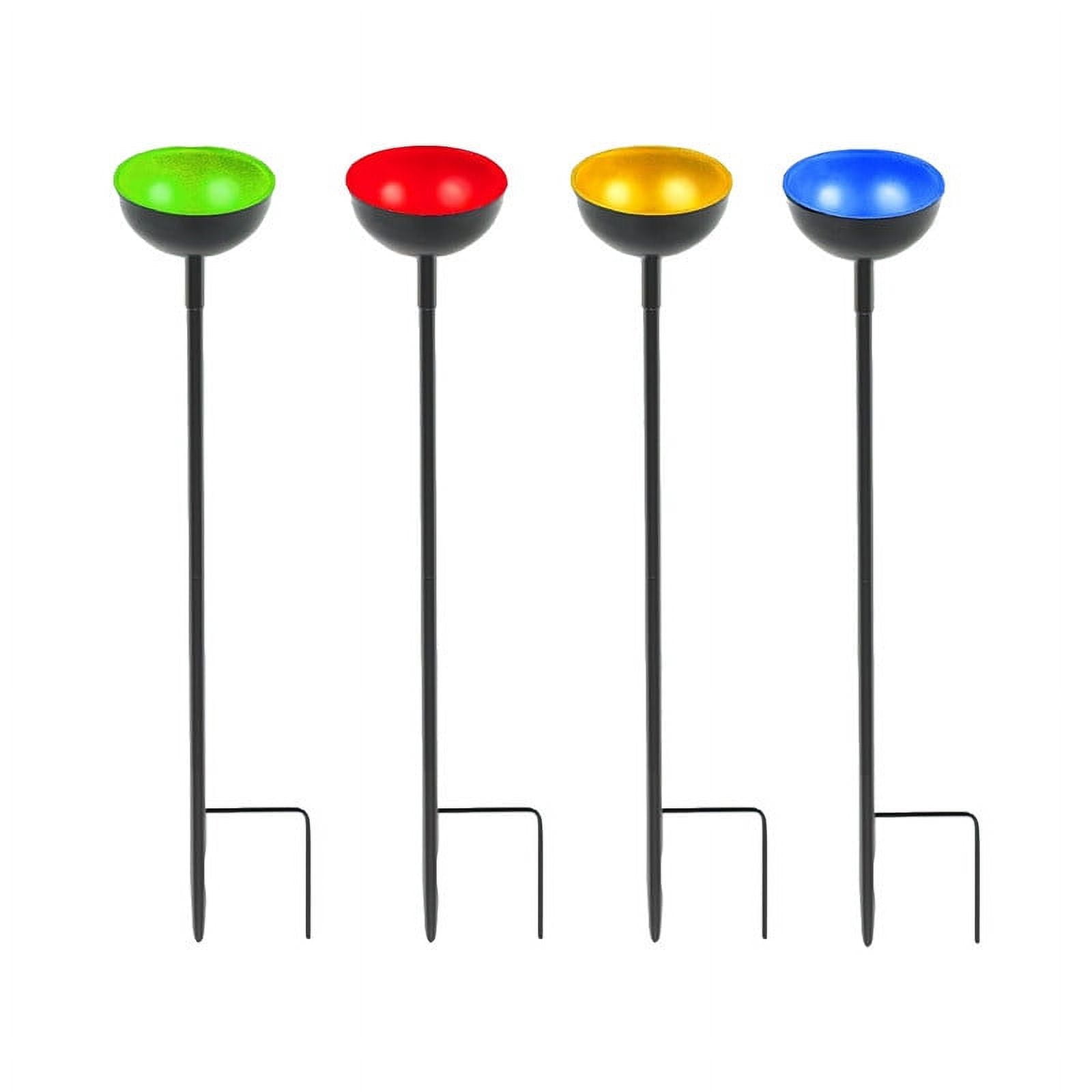 Qaailabf Garden Iron Water Feeder Pole | Outdoor Rust-Proof Metal Bird ...