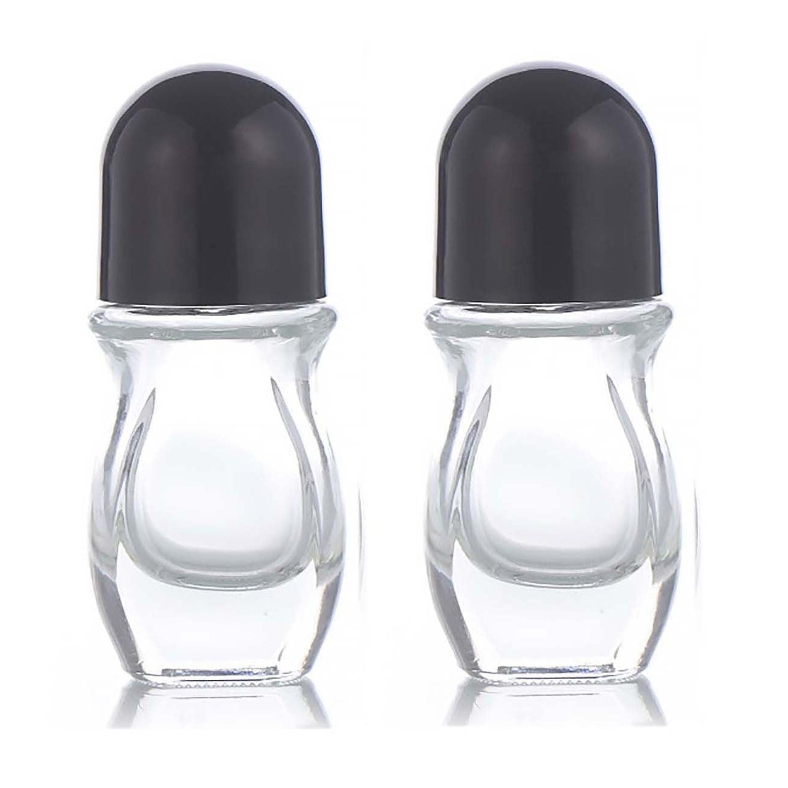 Qaailabf Glass Essential Oil Roller Bottles 2-Pcs | Leak-Proof Clear ...