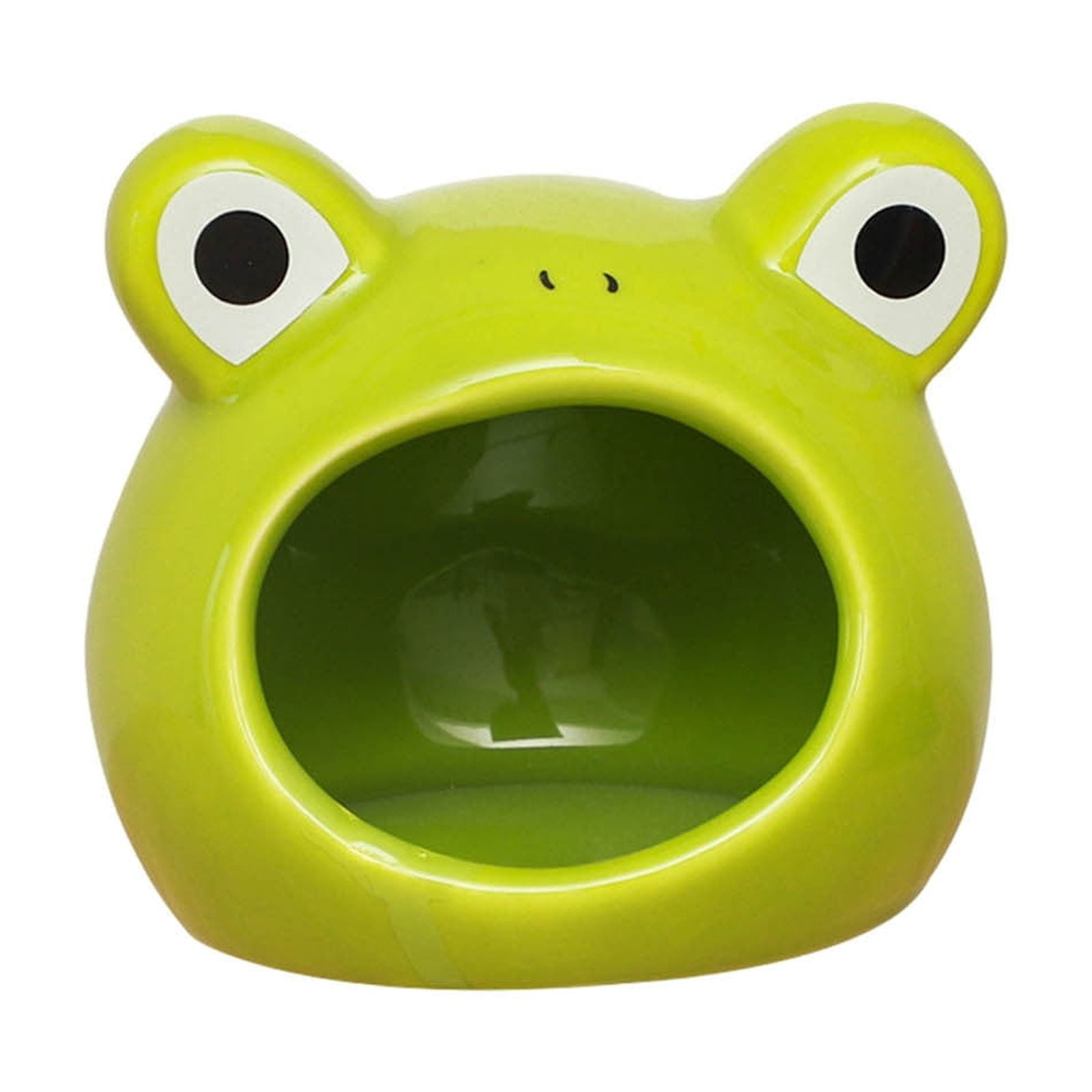 Qaailabf Hamster Ceramic Den Golden Bear Shaped Cool House with Heat ...