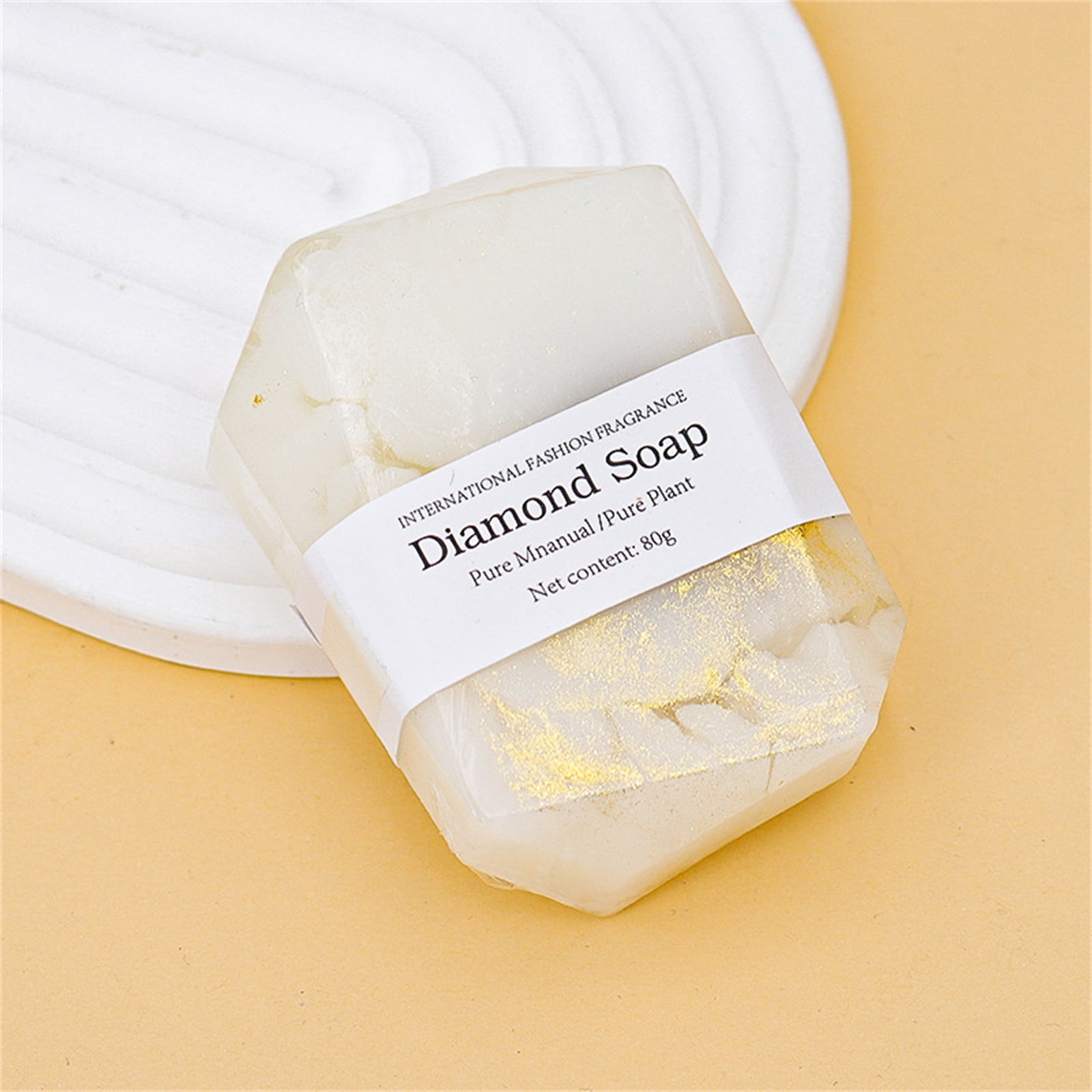 Qaailabf Handmade Diamond Crystal Infused Perfume Soap Bar - Luxurious ...