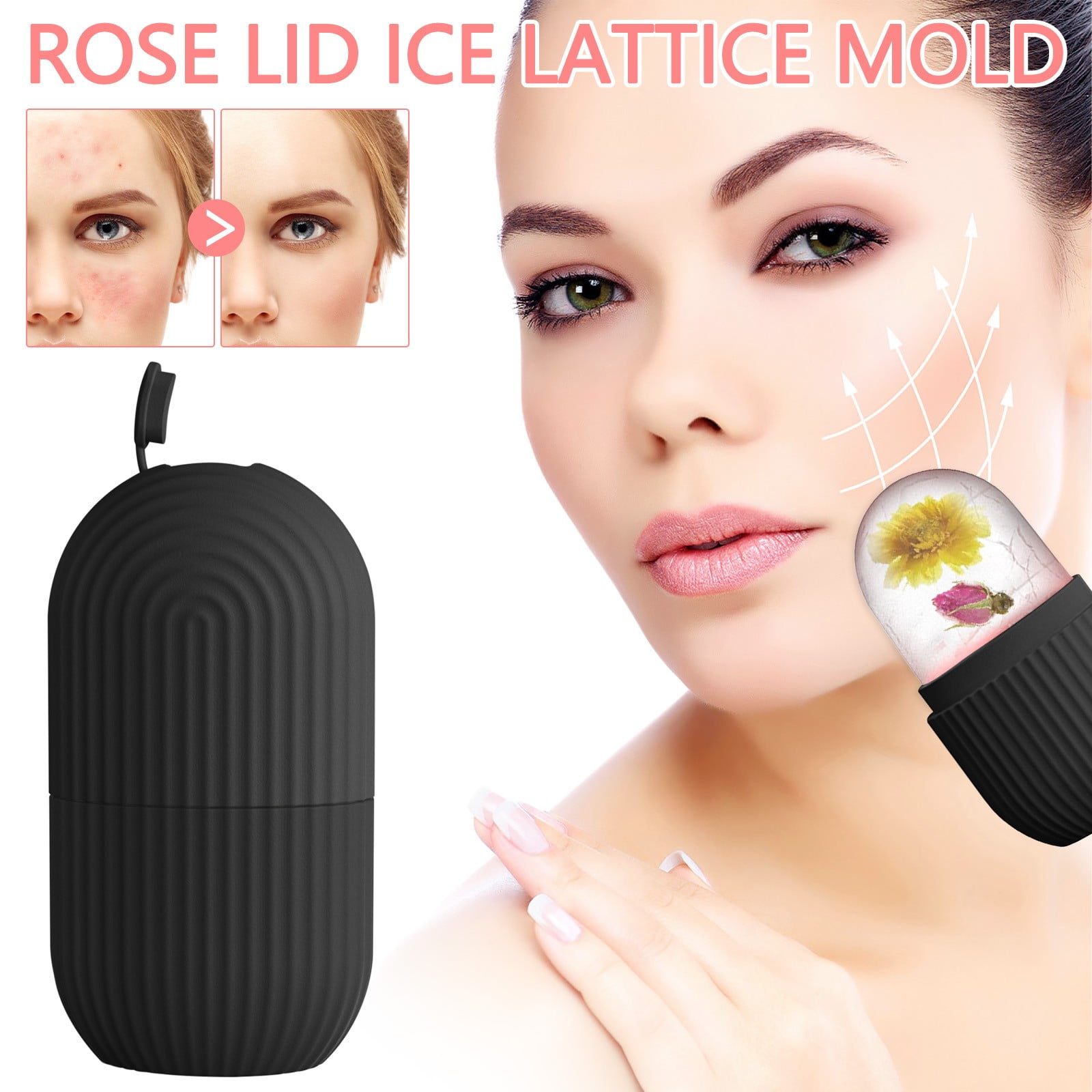 Qaailabf Ice Roller for Face and Eye - Multifunctional Facial Ice ...