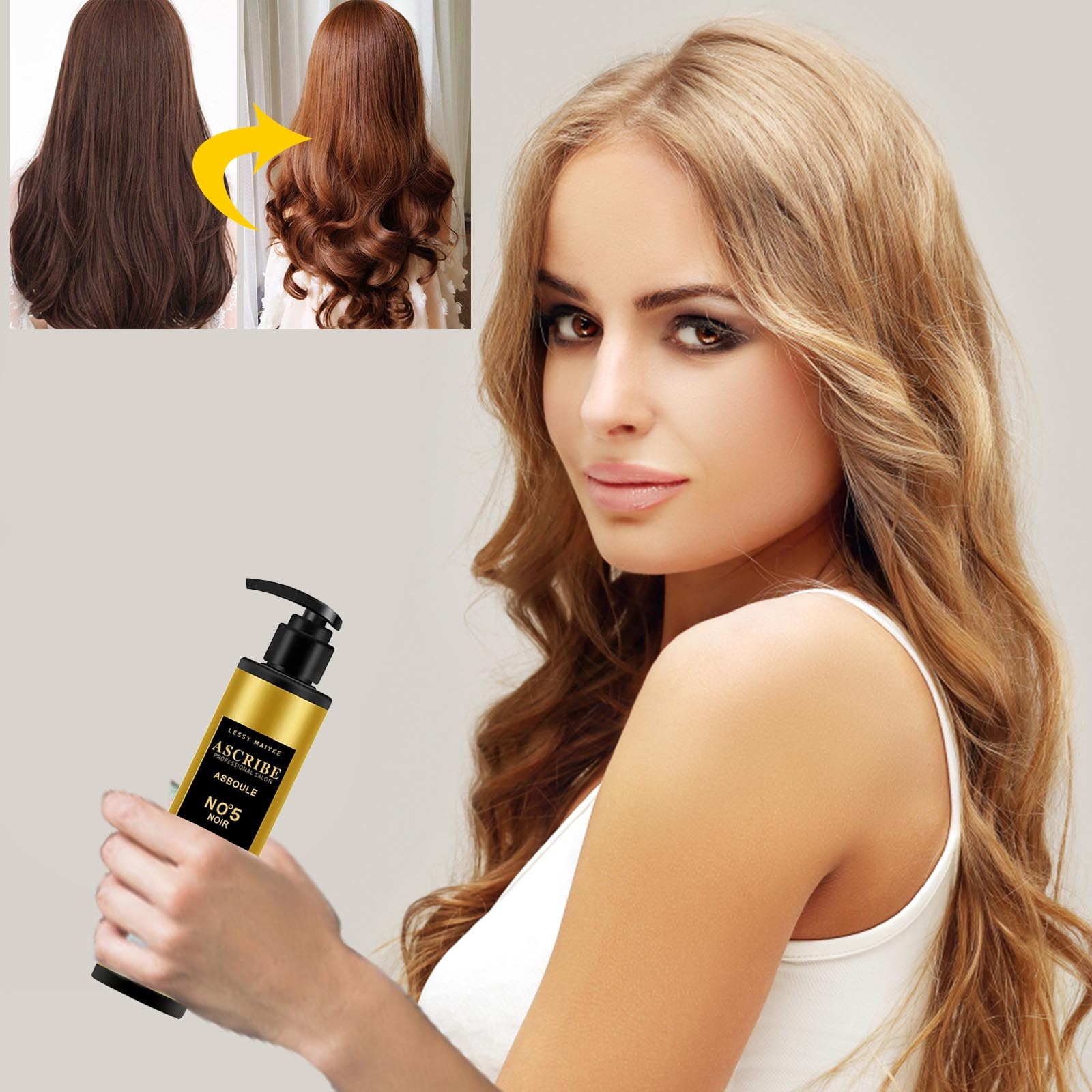 Qaailabf Invisible Hair Mask Styling Gel with Moroccan Elastin for ...