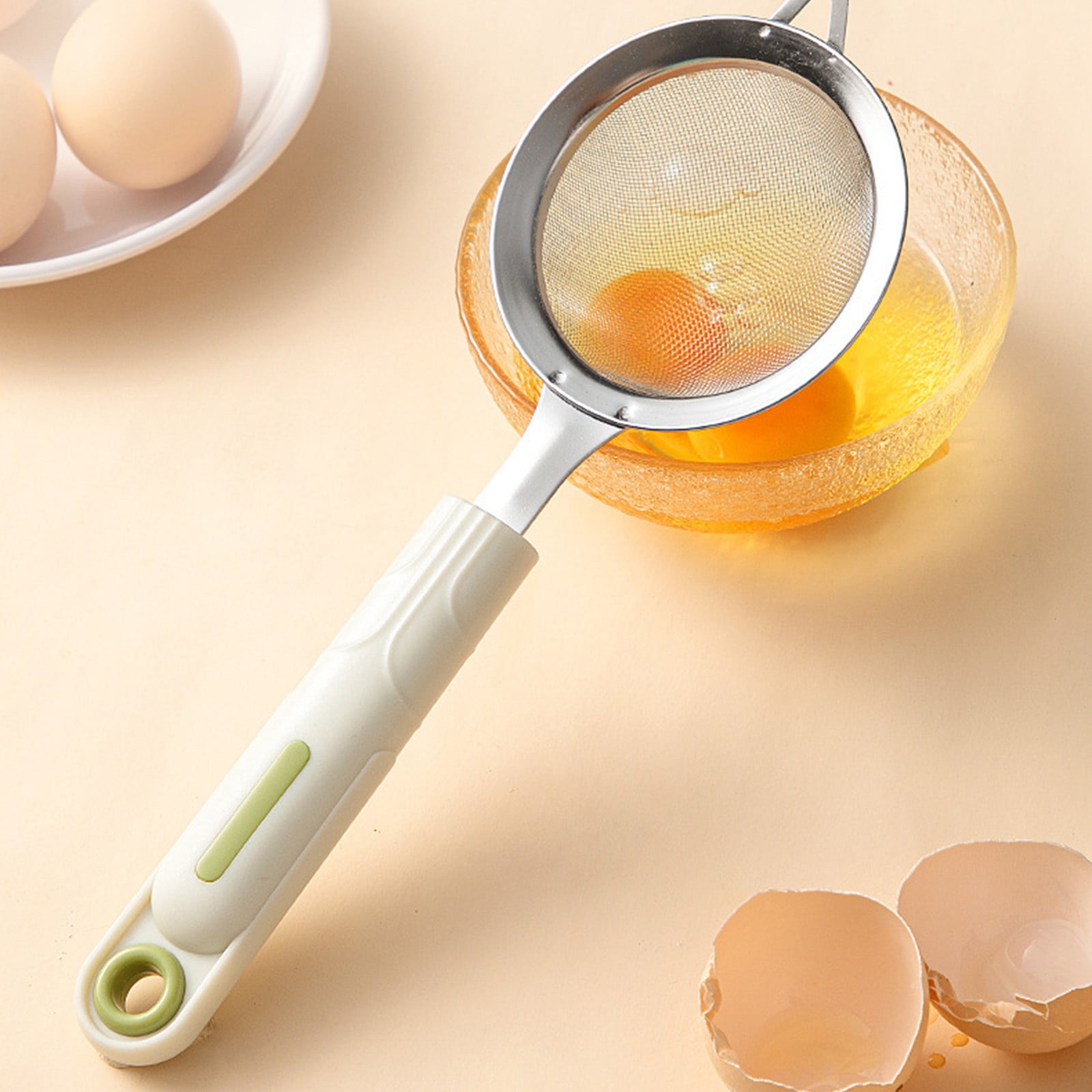 Qaailabf Kitchen Sifter Stainless Steel Fine Mesh Flour Sieve Powder ...