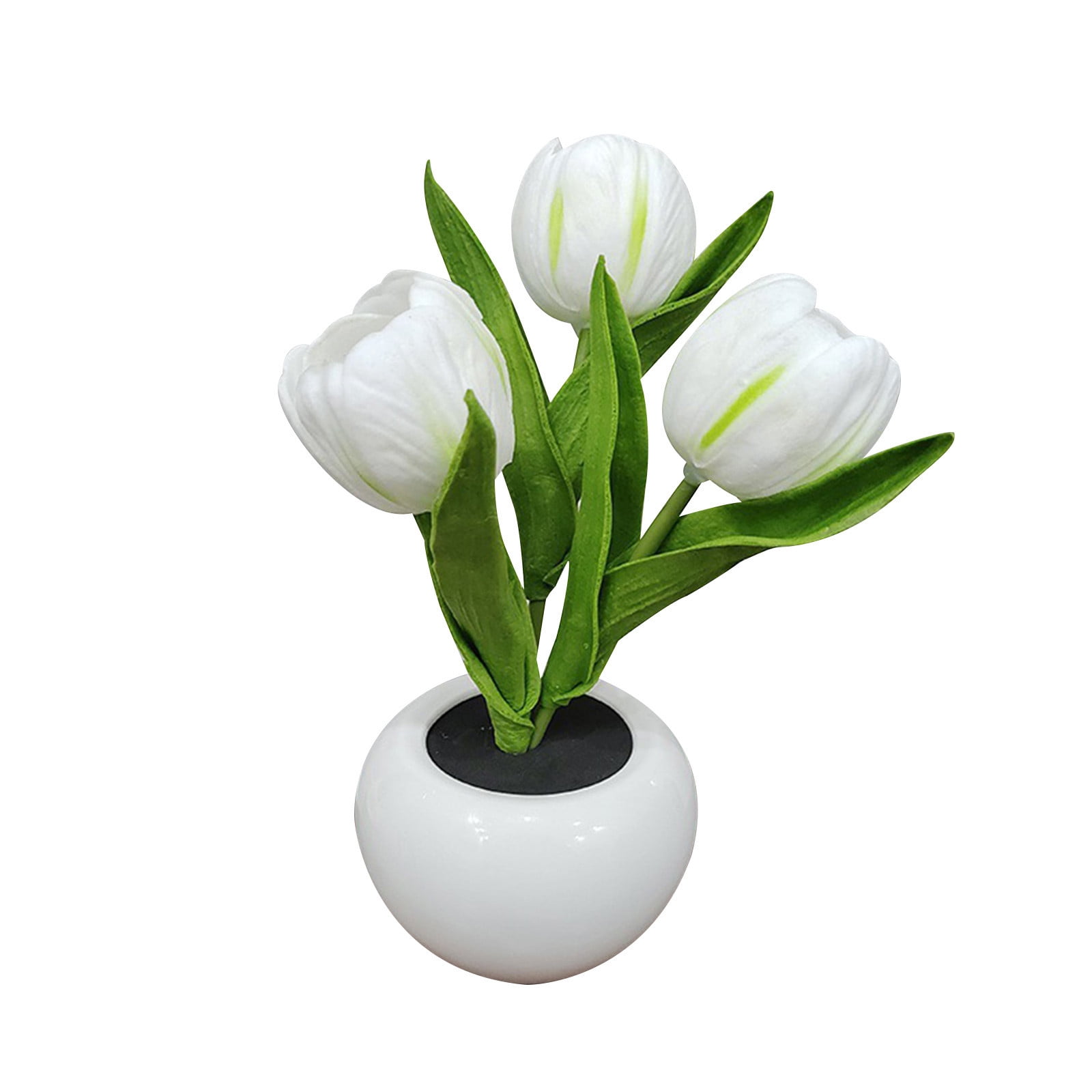 Qaailabf LED Flower Night Light Table Lamp, 23x9cm Ceramic Bonsai ...