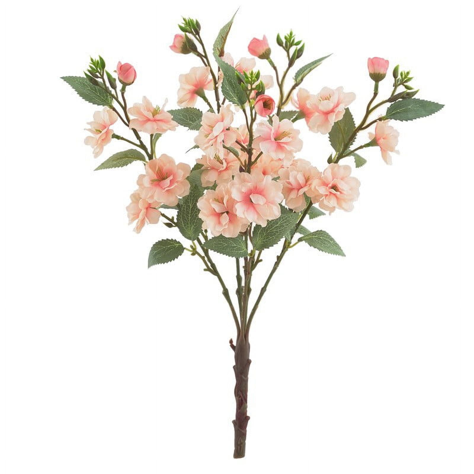Qaailabf Large Artificial Rose Bouquet 5-Fork Silk Flower Arrangement ...