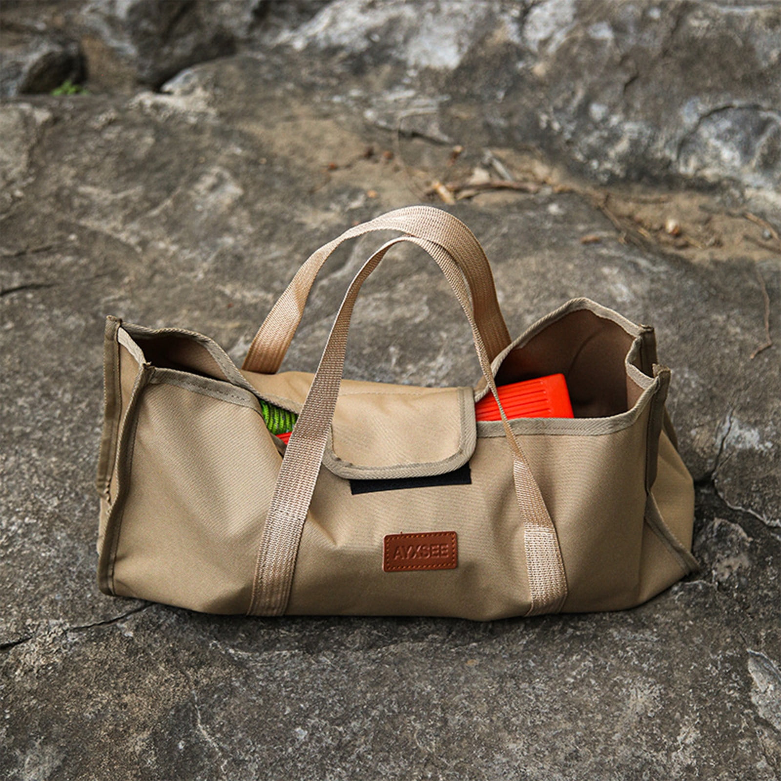 Qaailabf Large Capacity Outdoor Storage Bag, 900D Cloth, Zipper Handbag ...