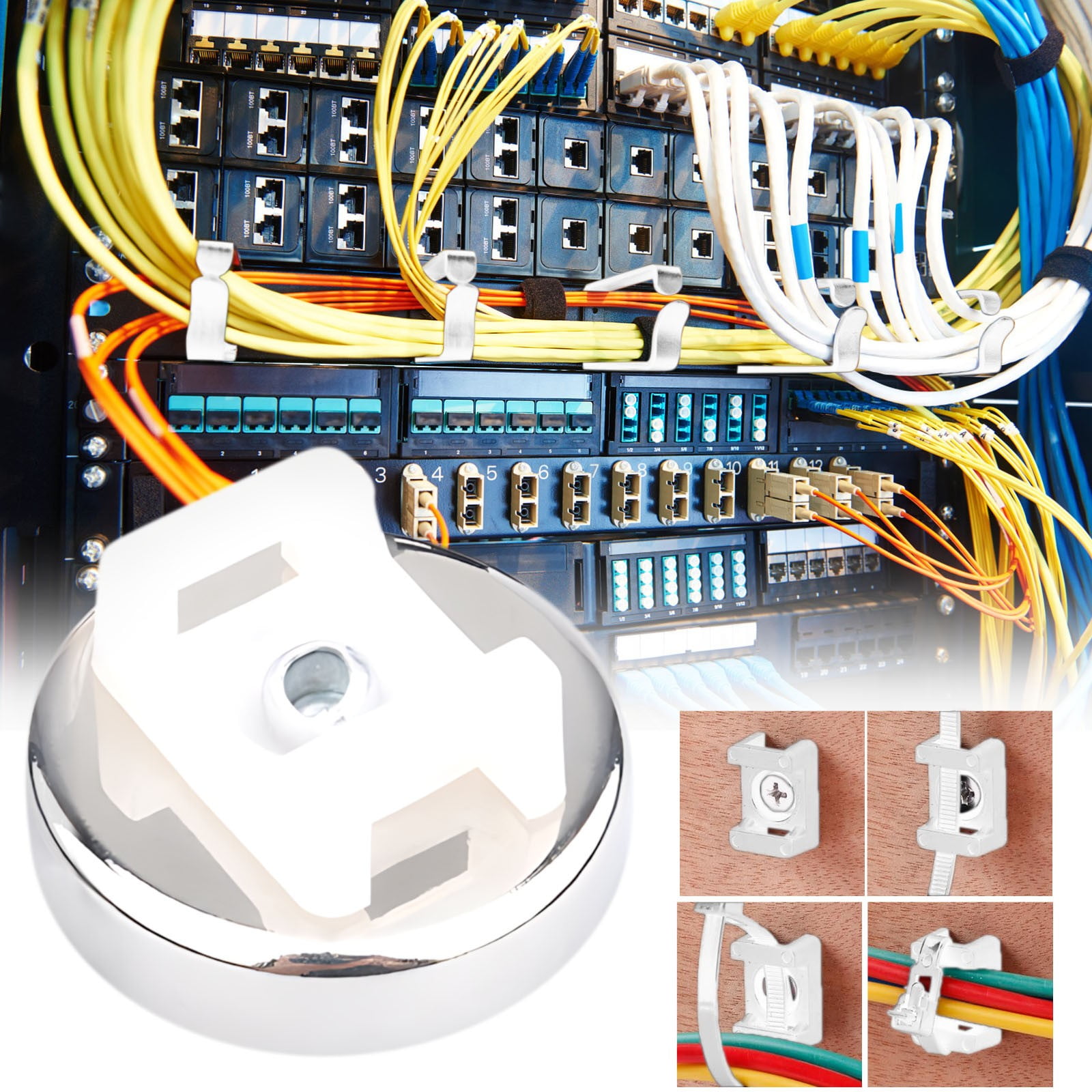 Qaailabf Magnetic Cable Zip Tie Mount Kit | Heavy Duty Removable ...