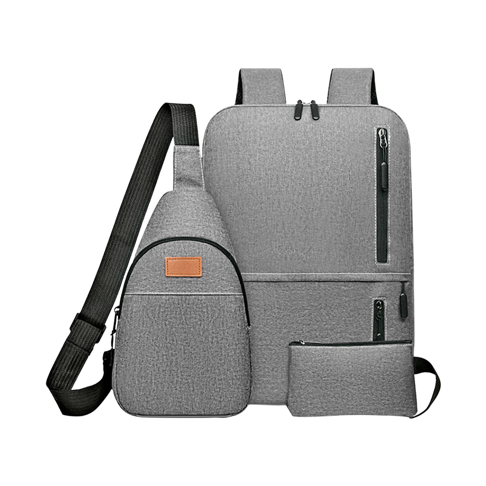 Qaailabf Men’s 3-Piece Laptop Backpack Set | Travel, Business ...