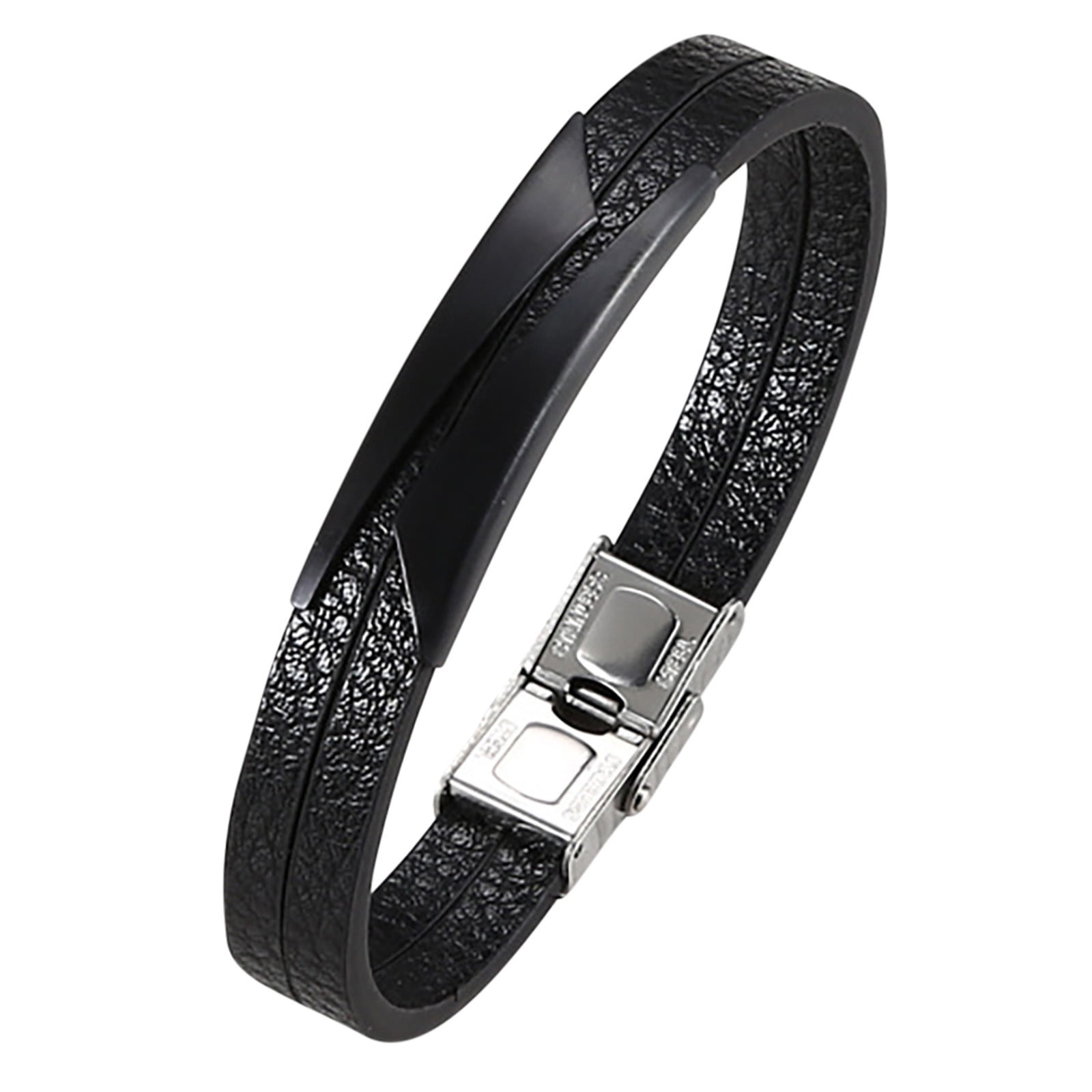 Qaailabf Men's Titanium Steel Negative Energy Bracelet - Stylish ...