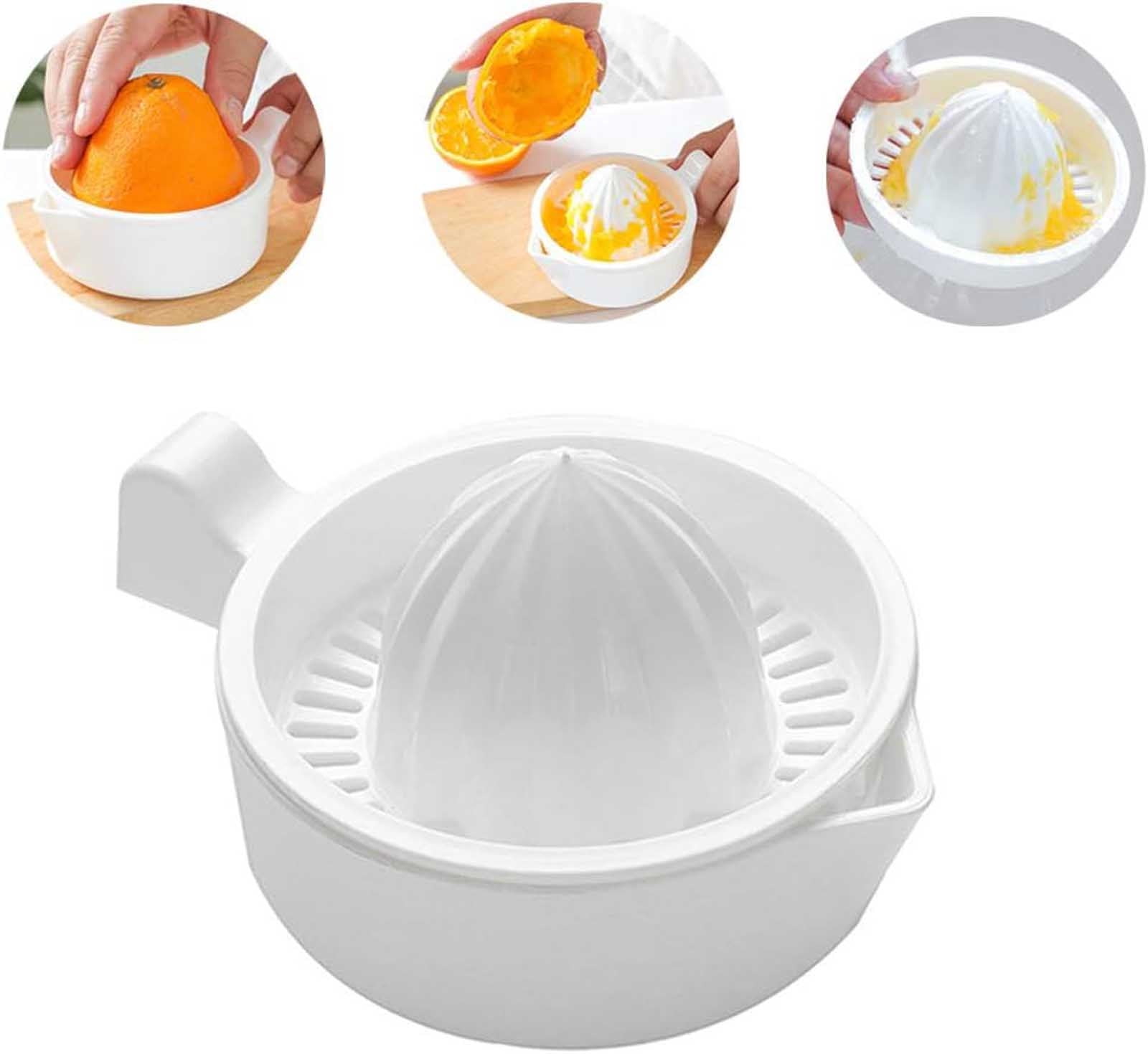 Qaailabf Mini Manual Citrus Juicer Double Layer Hand Held Orange Lemon ...