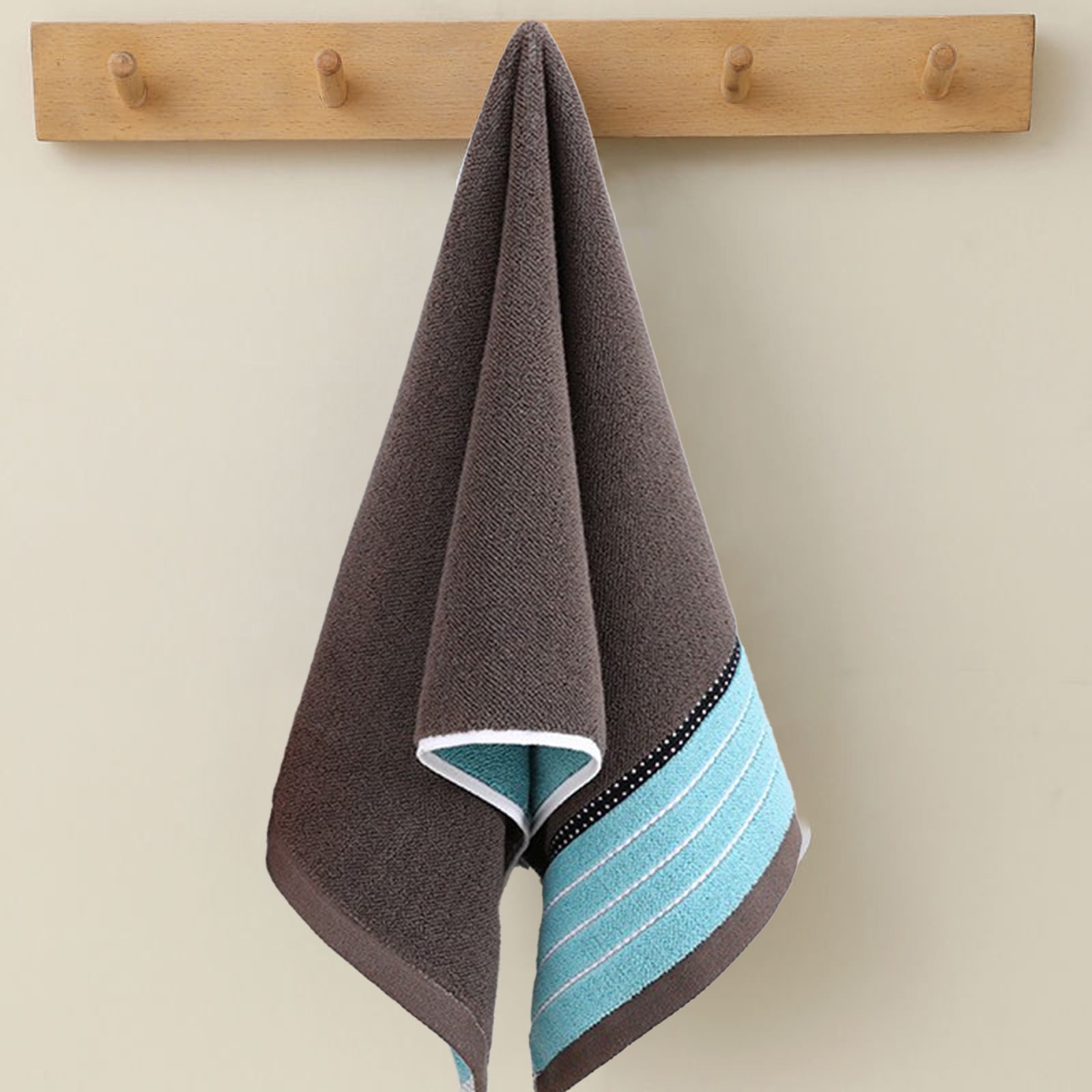 Qaailabf Soft Polyester Bath Towel 35x75cm Highly Absorbent Quick Dry ...