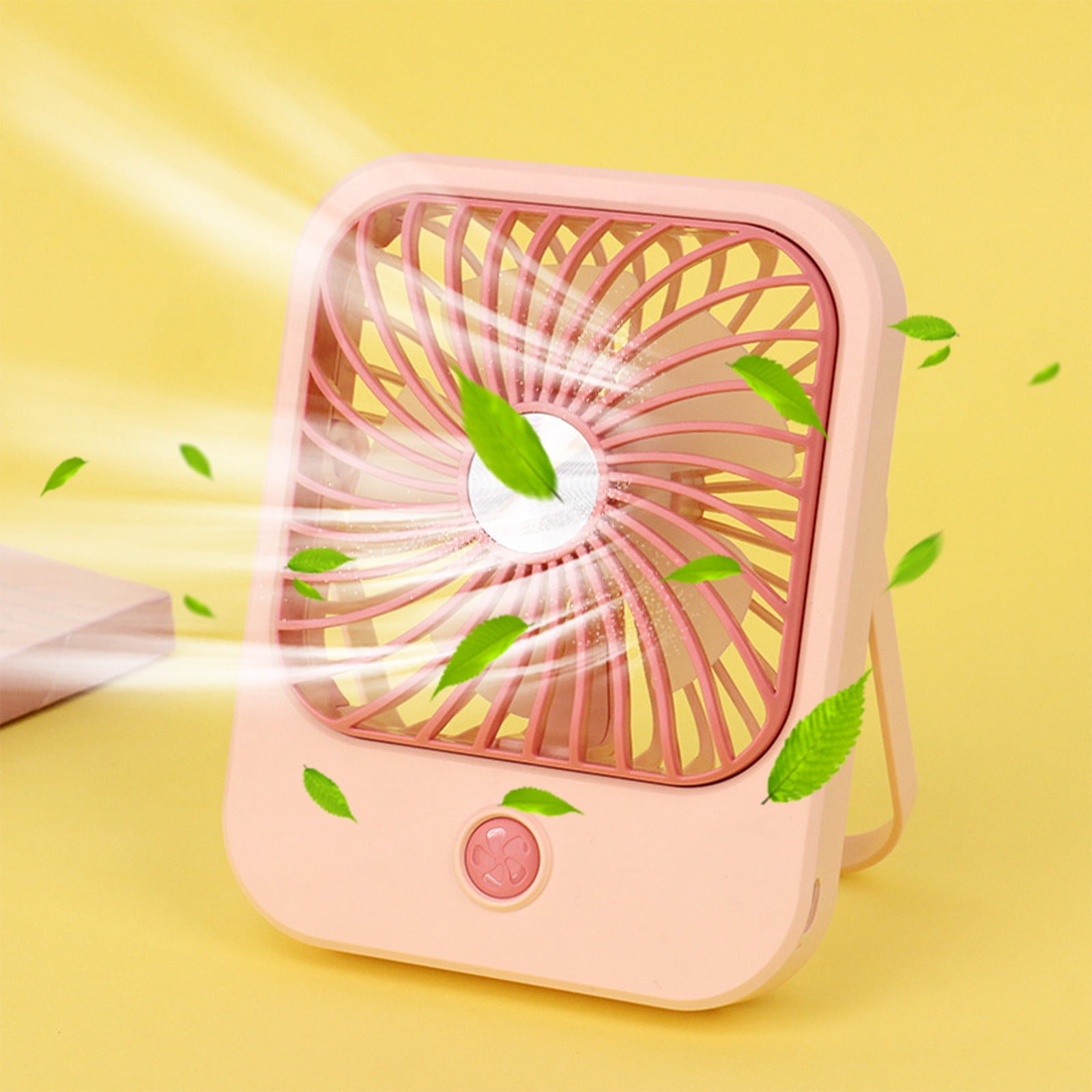 Qaailabf Mini USB Desktop Fan | Portable Folding Rechargeable Table Fan ...