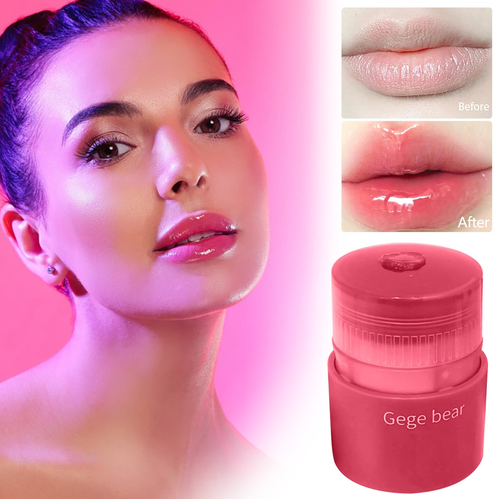 Qaailabf Moisturizing Overnight Lip Gloss Mask - 12 Hour Hydration ...