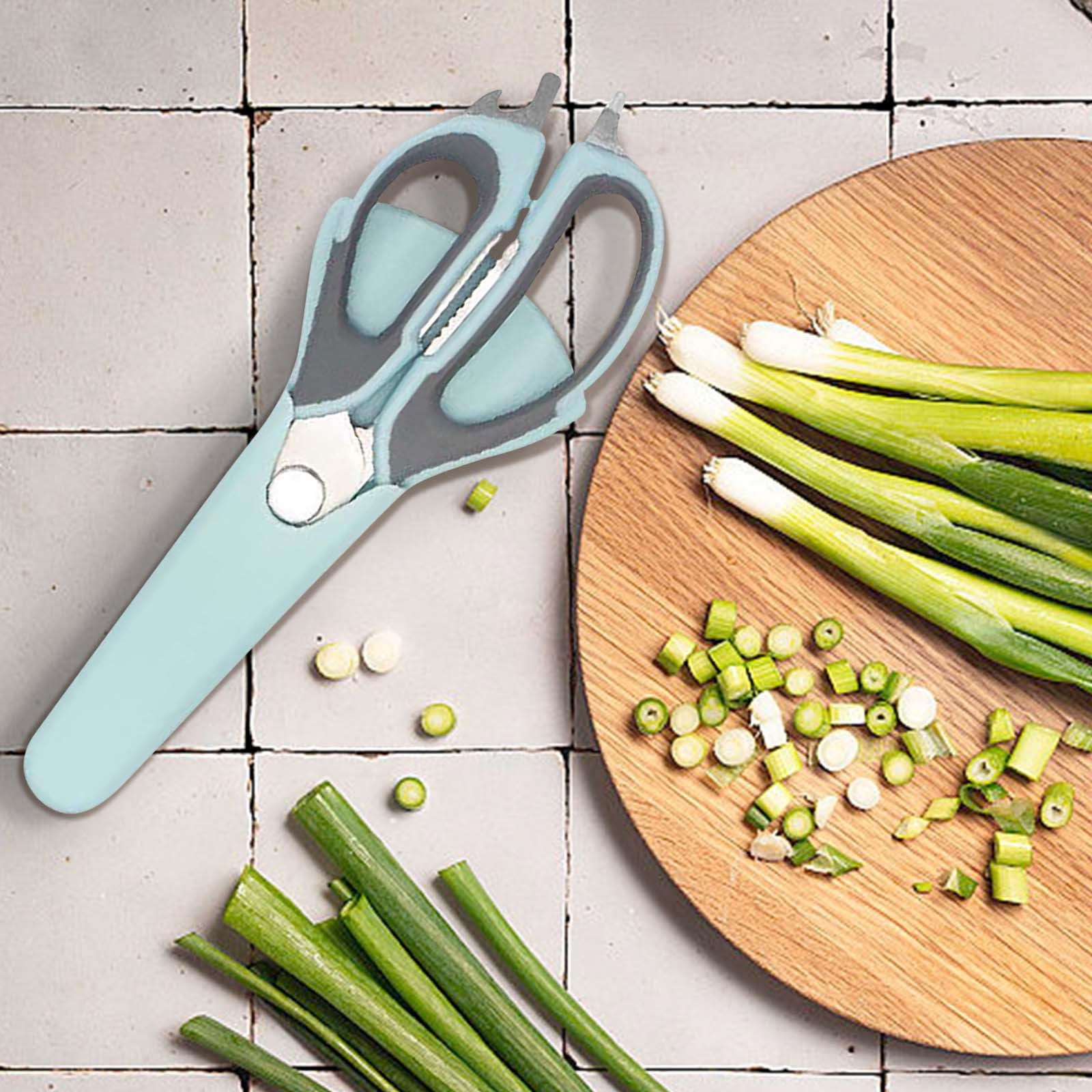 Qaailabf Multipurpose Kitchen Scissors with Magnetic Cover - Heavy Duty ...