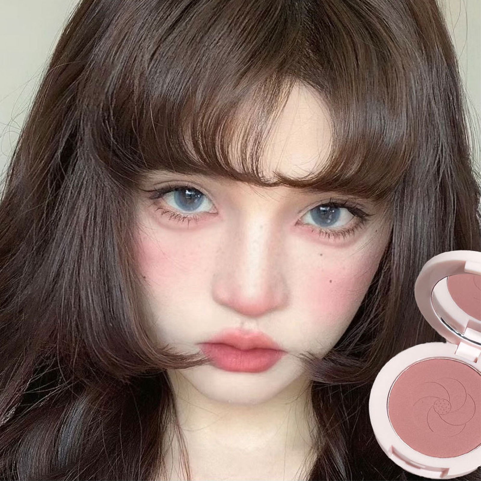 Qaailabf Natural Pressed Powder Blush Makeup 4.8g - Buildable Pigment ...