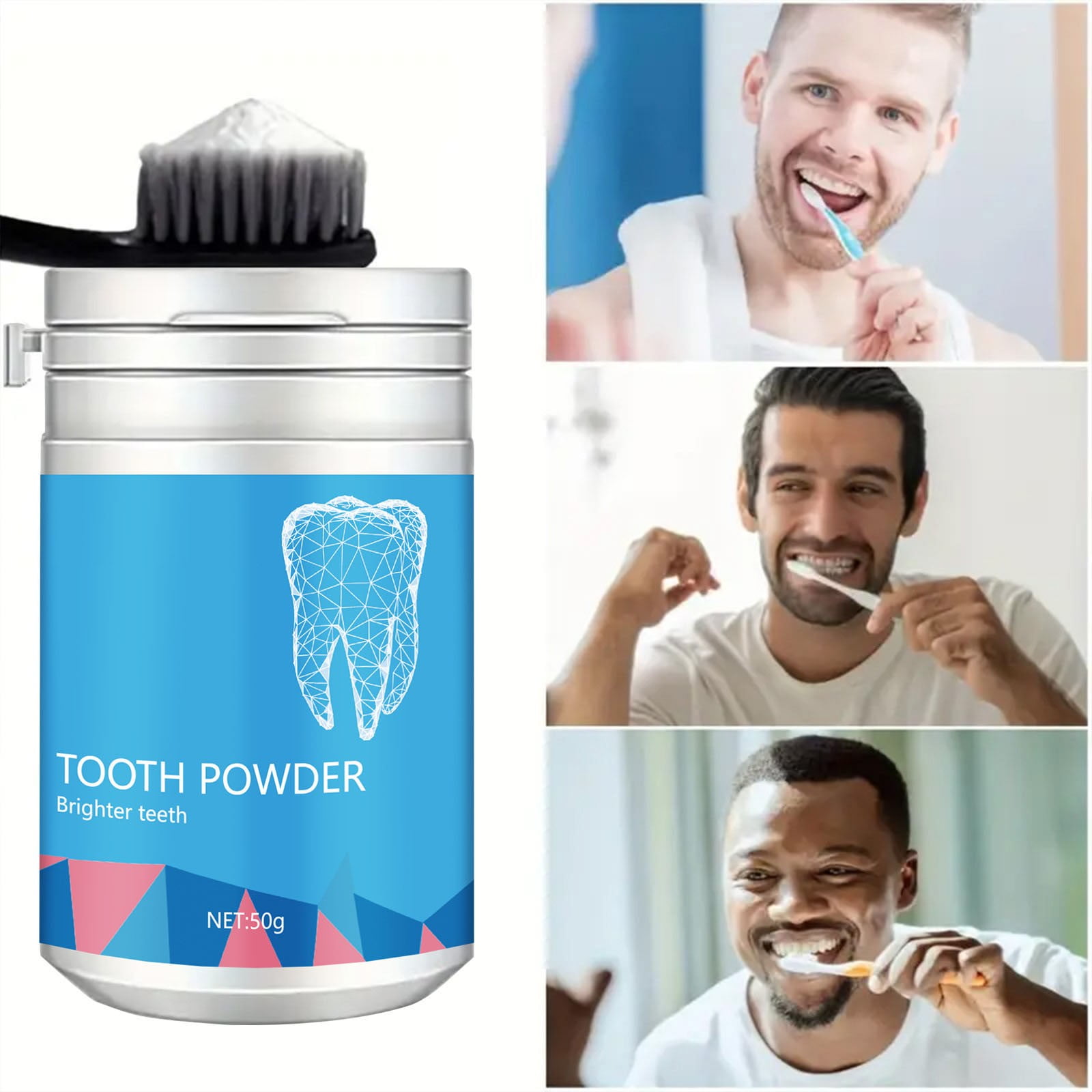 Qaailabf Natural Teeth Whitening Powder 50g - Professional Stain ...