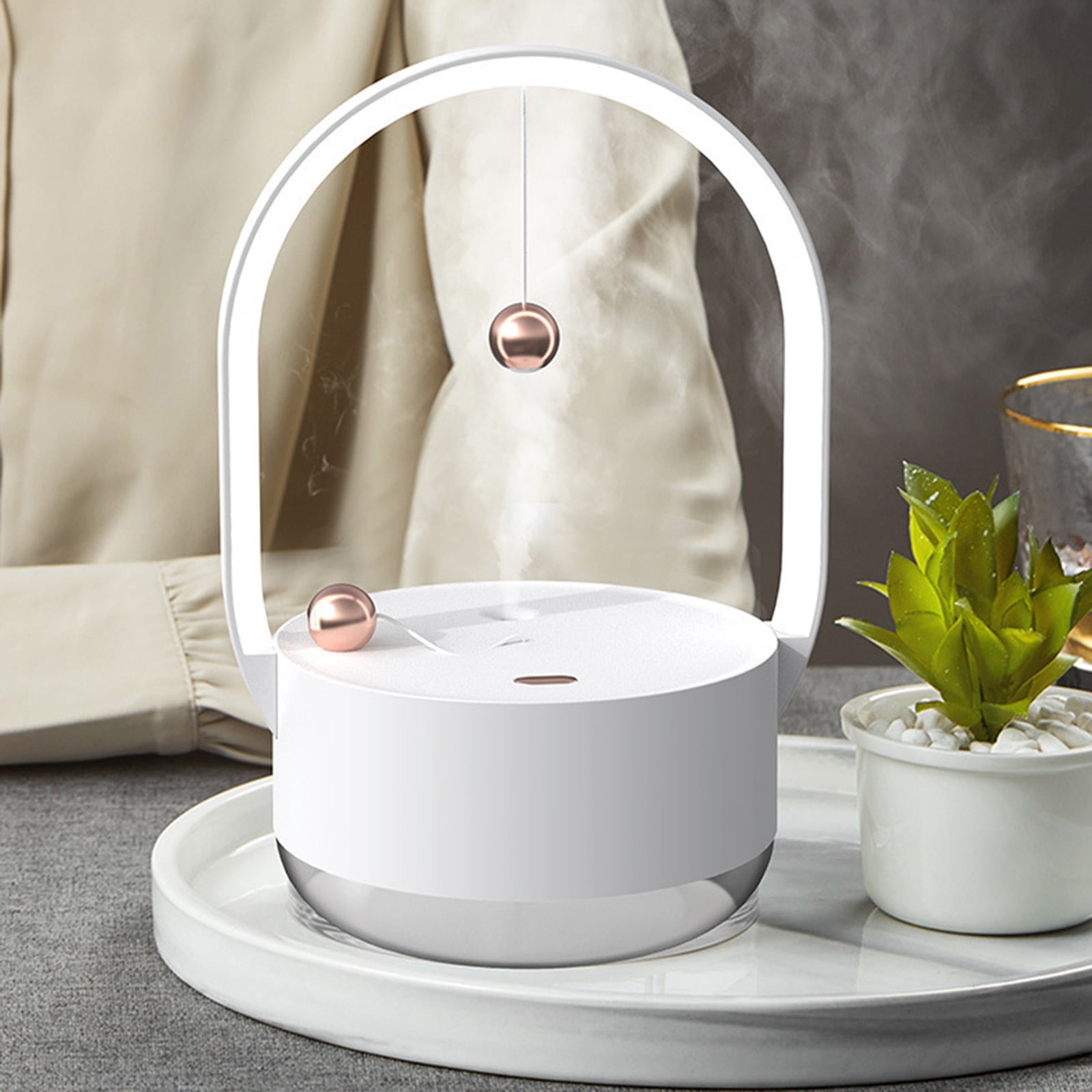Qaailabf Portable Humidifier | Magnetic Suction Night Lamp | Quiet Cool ...