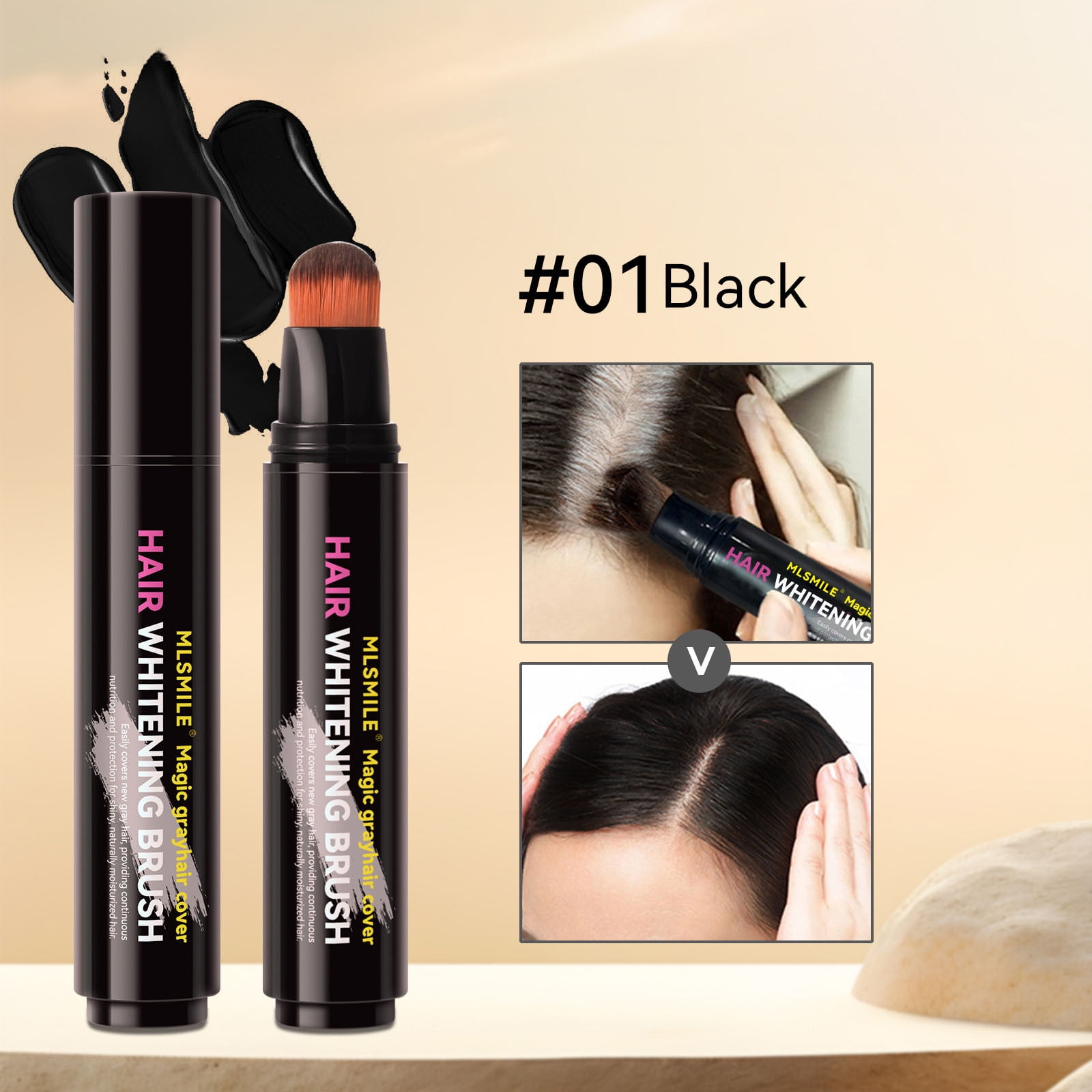 Qaailabf Portable Disposable Hair Coloring Stick - Easy Apply 10 ...