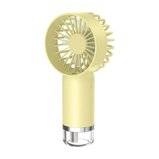 Qaailabf Portable Misting Fan with Ice Cream Design - USB Rechargeable ...