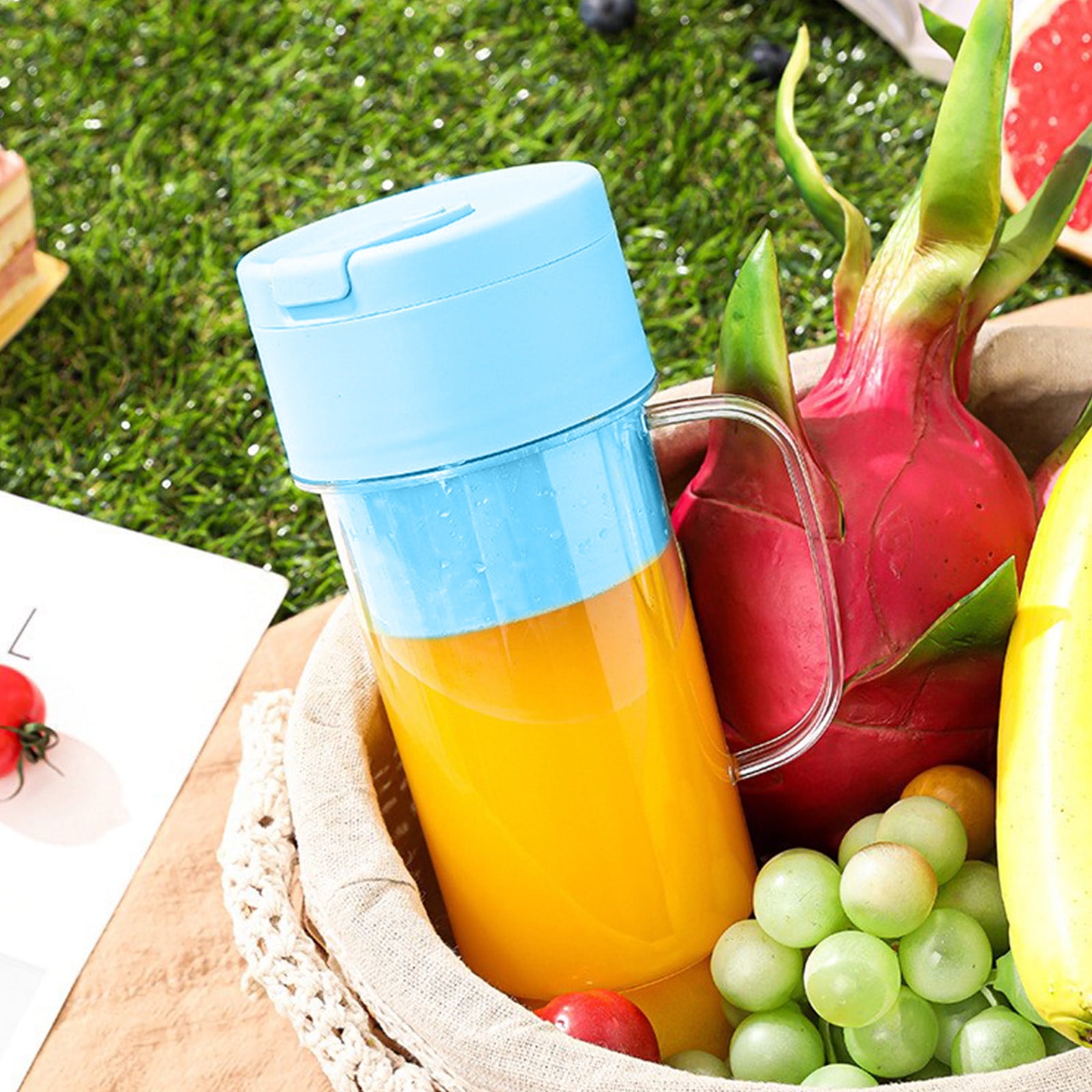 Qaailabf Portable USB Rechargeable Personal Blender, 340ml Mini ...