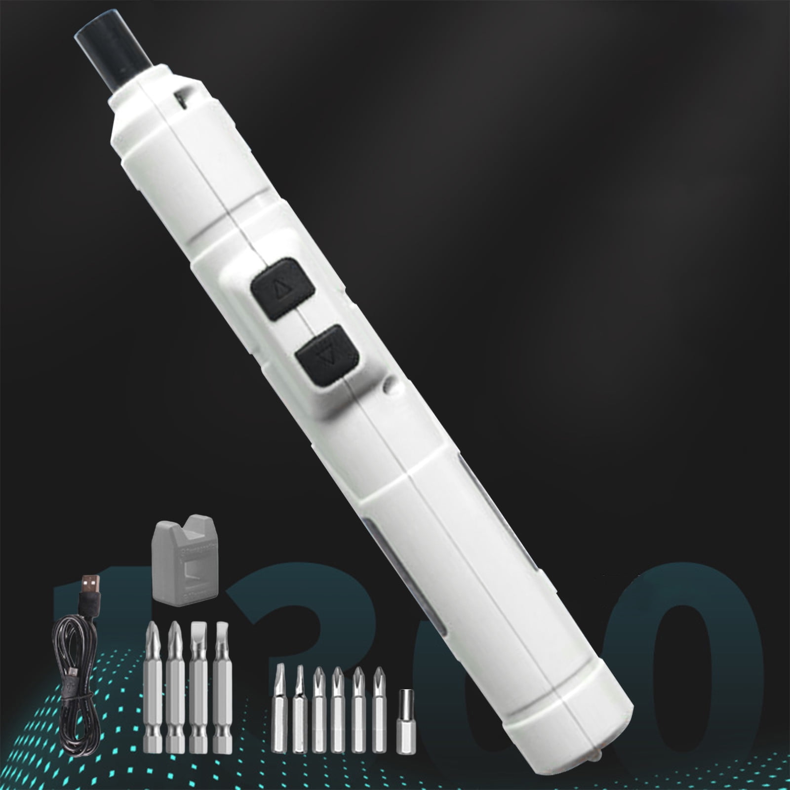 Qaailabf Mini Power Screwdriver | 3.6V Electric Tool | 10 Bits Set ...