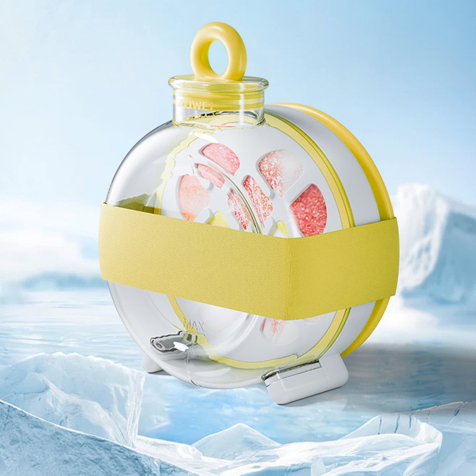 Qaailabf Press Release Ice Cube Tray with Easy-Press Mechanism ...