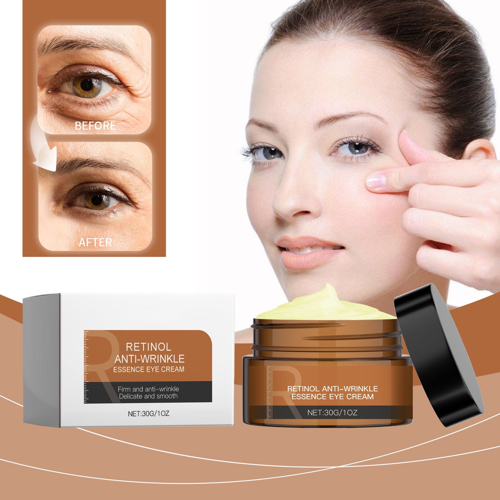 Qaailabf Retinol Eye Cream Stick with Moisturizing Formula 30g - Under ...
