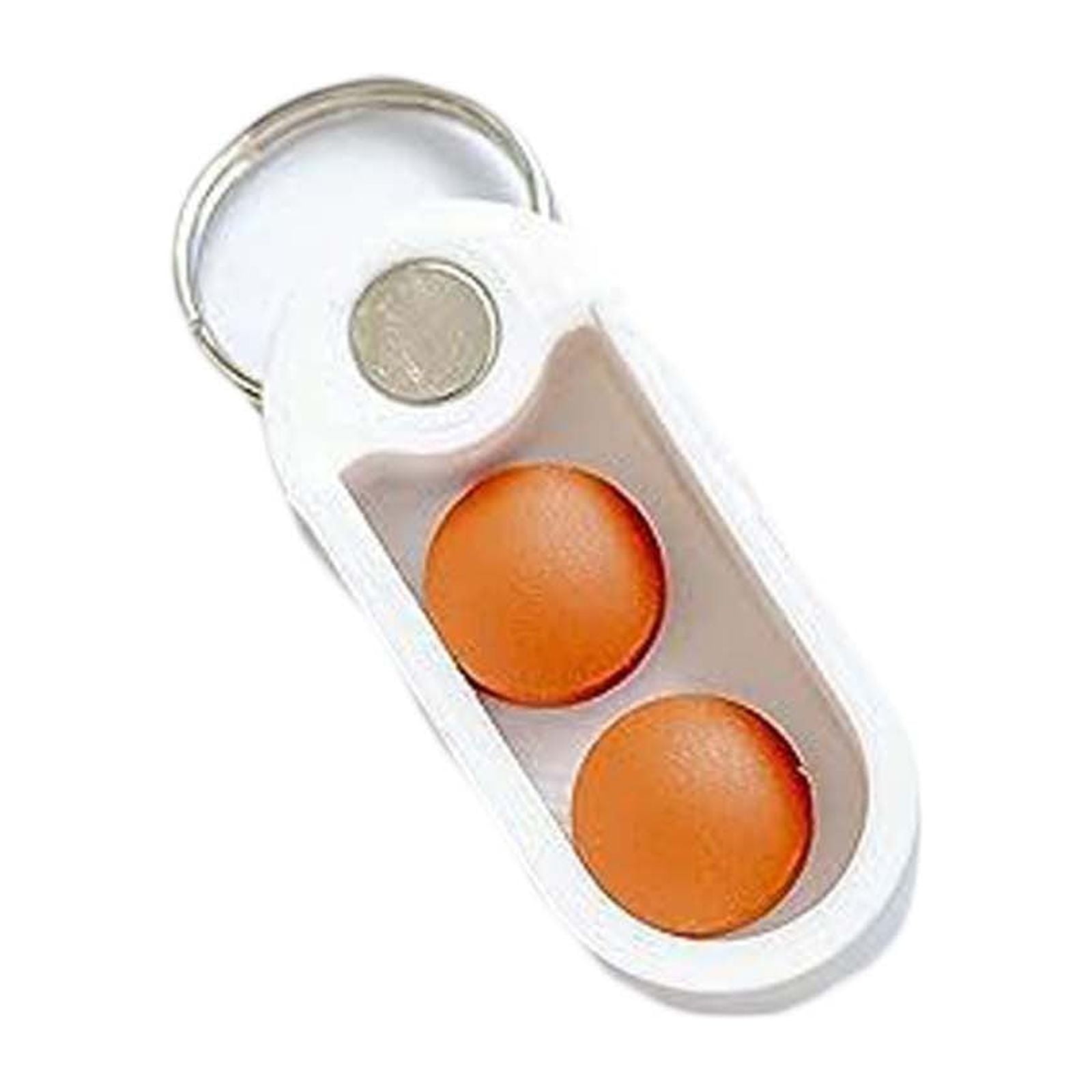 Qaailabf Keychain Tablet Box | Portable Pill Organizer with Built-in ...