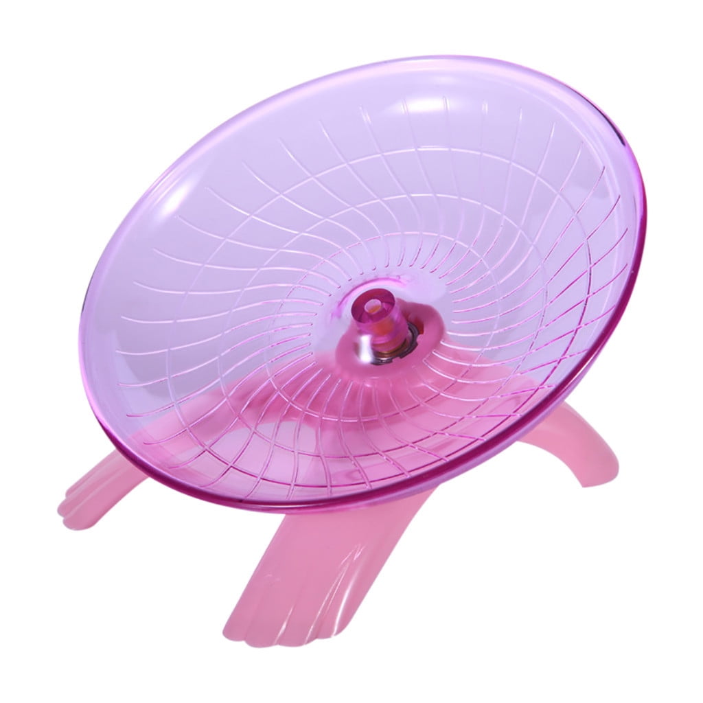 Qaailabf Silent Hamster Exercise Flying Saucer Wheel 7 inch Quiet ...
