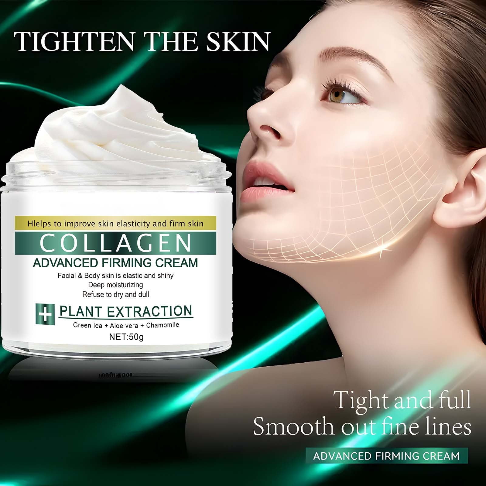 Qaailabf Skin Firming Face Cream 50g Anti-Aging Moisturizer with Deep ...