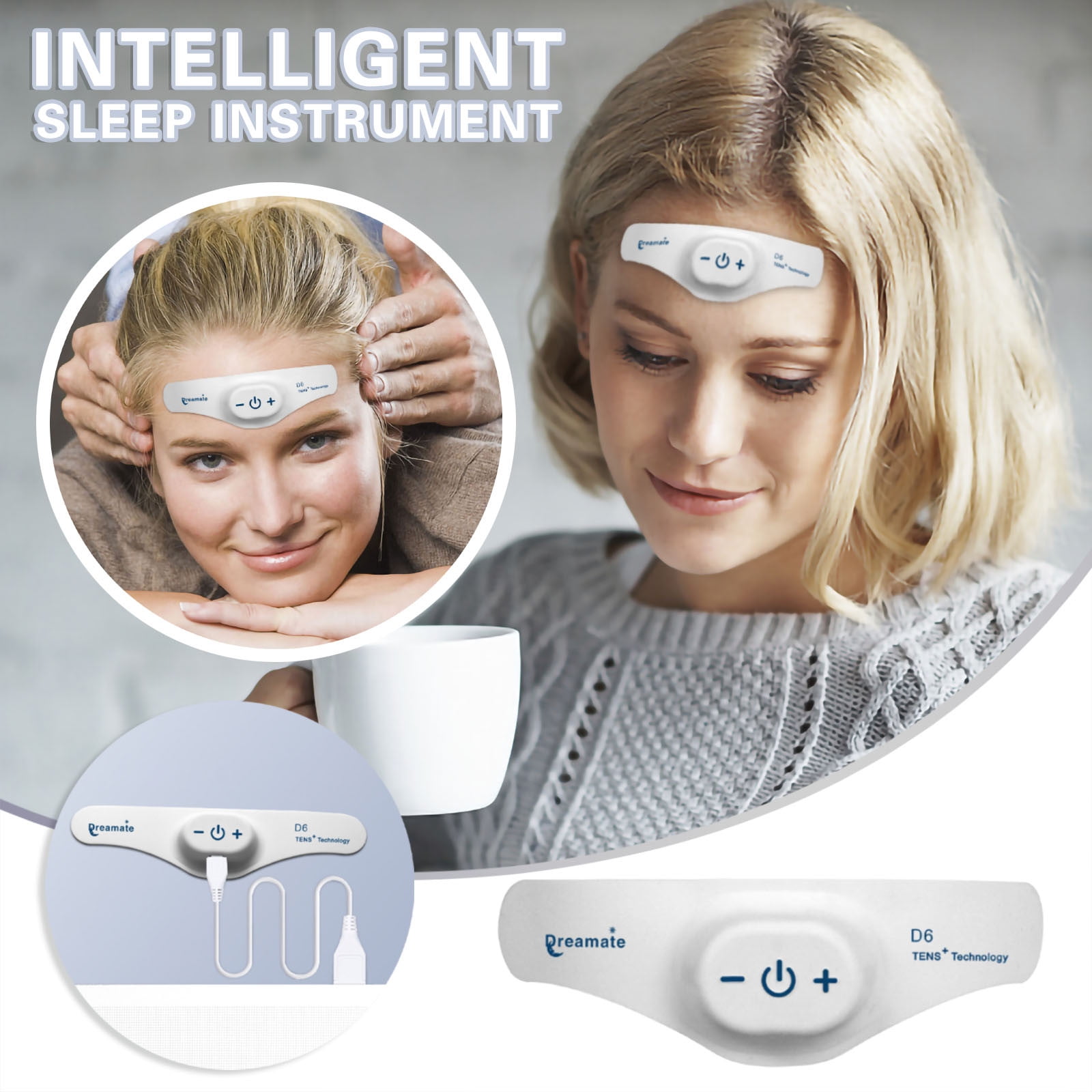 Qaailabf Sleep Aid Device with Microcurrent Technology - Electronic ...