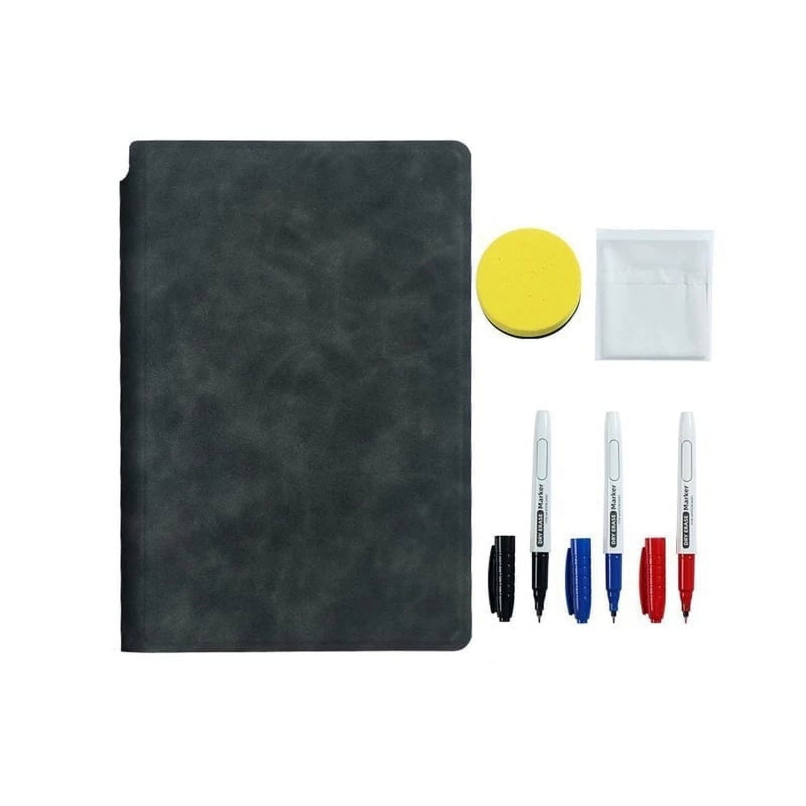 Smart Reusable Leather Whiteboard Notebook Set | Includes 3 Pens ...